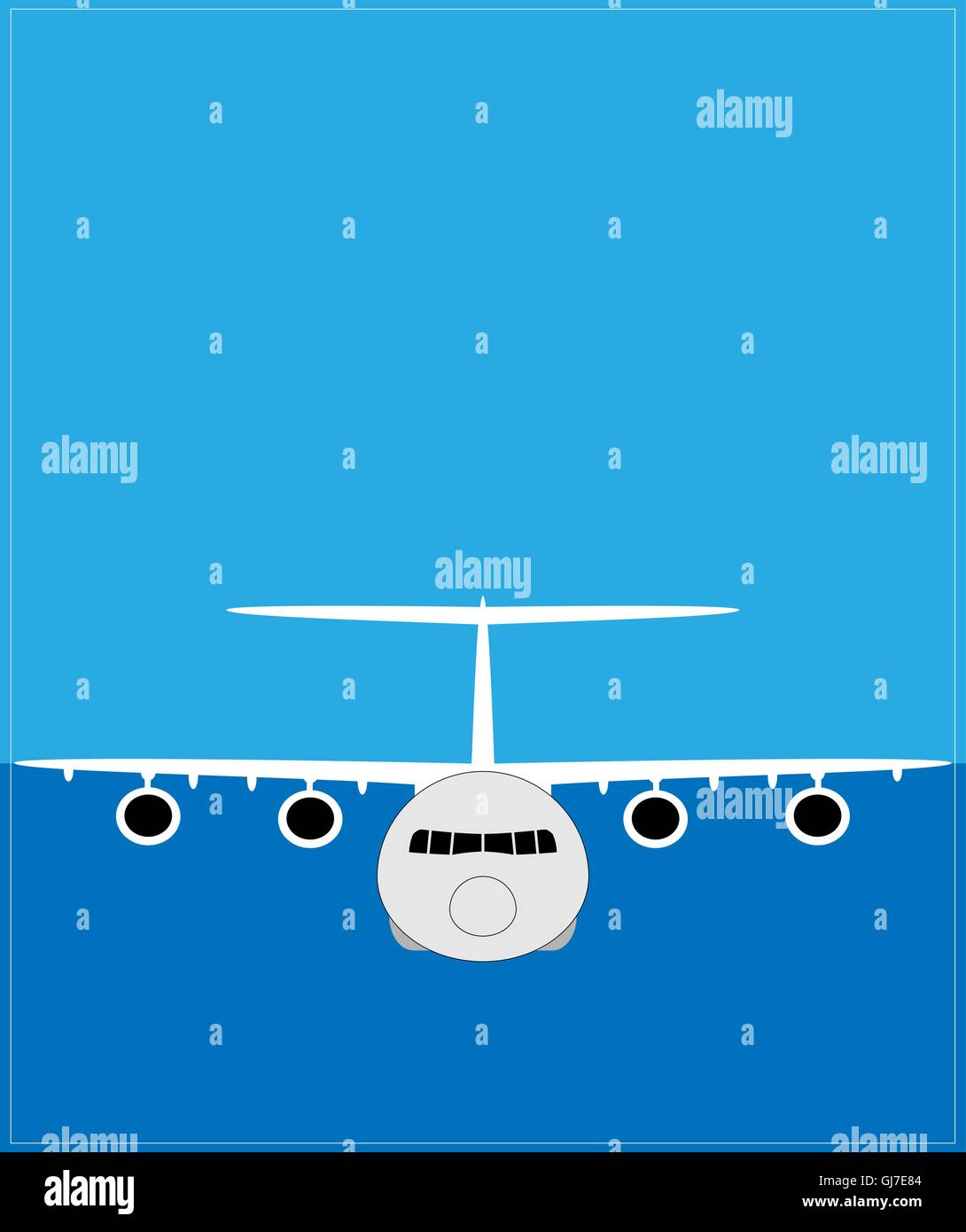 Colorful Background Big airplane Stock Vector Image & Art - Alamy