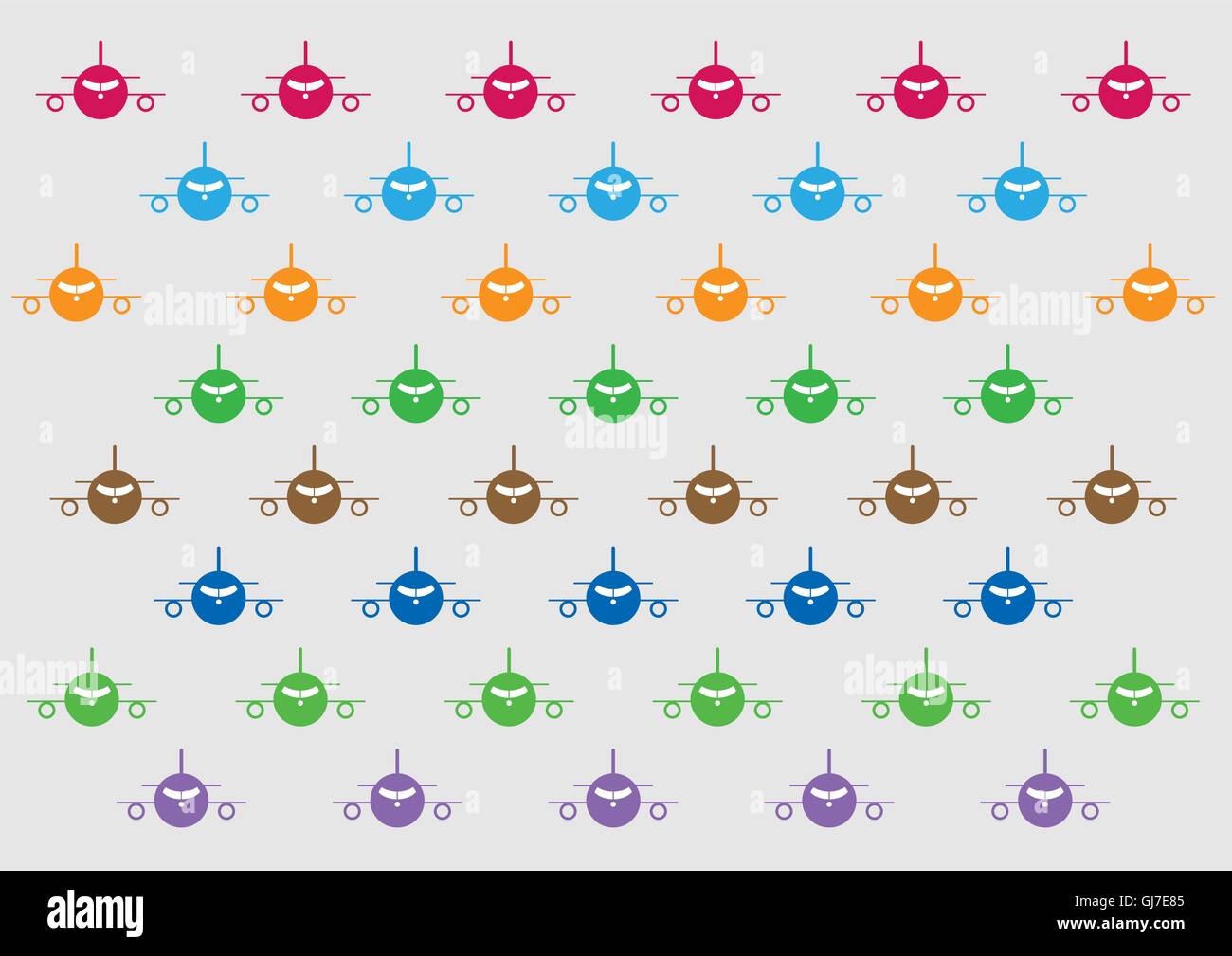 Commercial Airplane Pattern Stock Vector Image & Art - Alamy