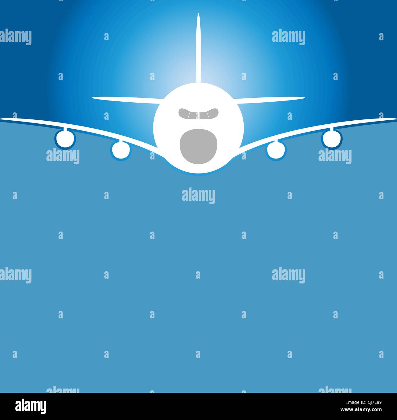 Colorful Background Big airplane Stock Vector Image & Art - Alamy