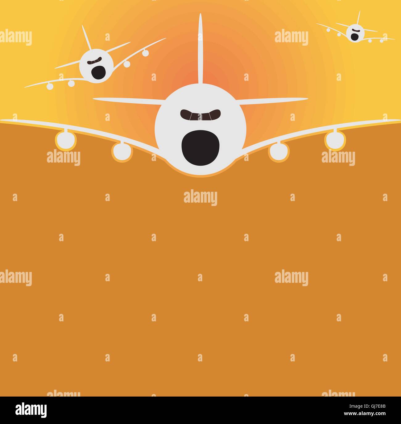 Colorful Background Big airplane Stock Vector Image & Art - Alamy