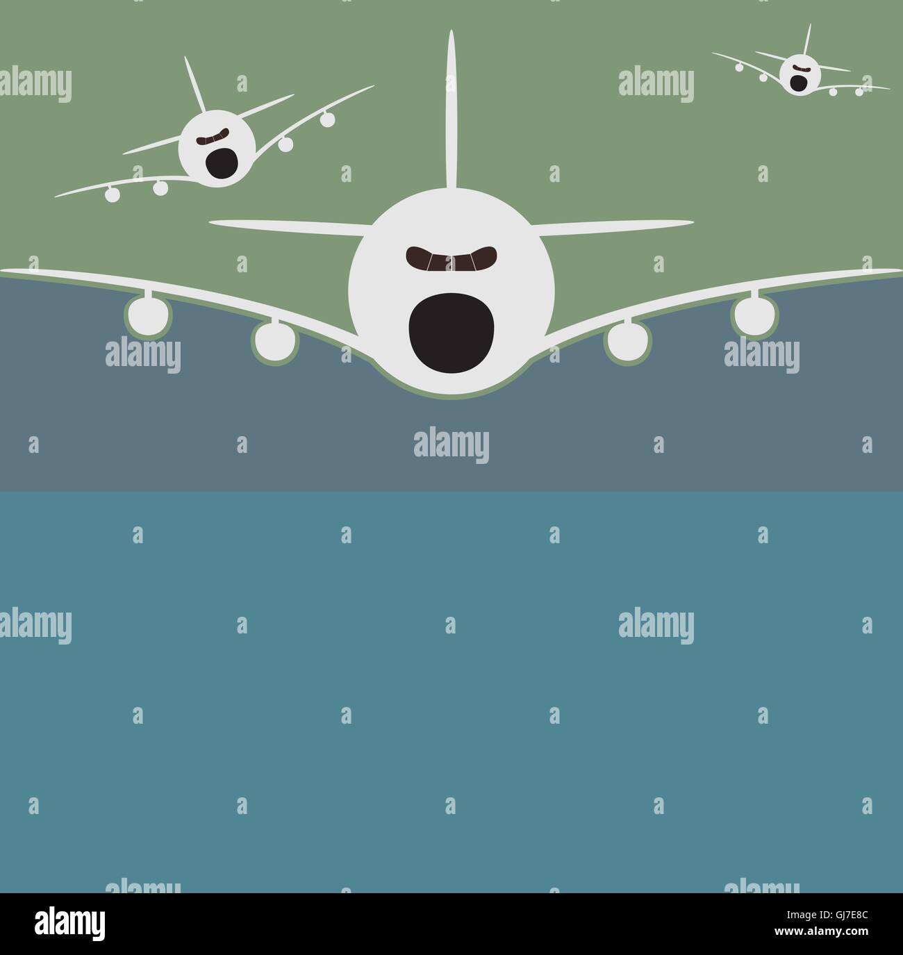 Colorful Background Big airplane Stock Vector Image & Art - Alamy