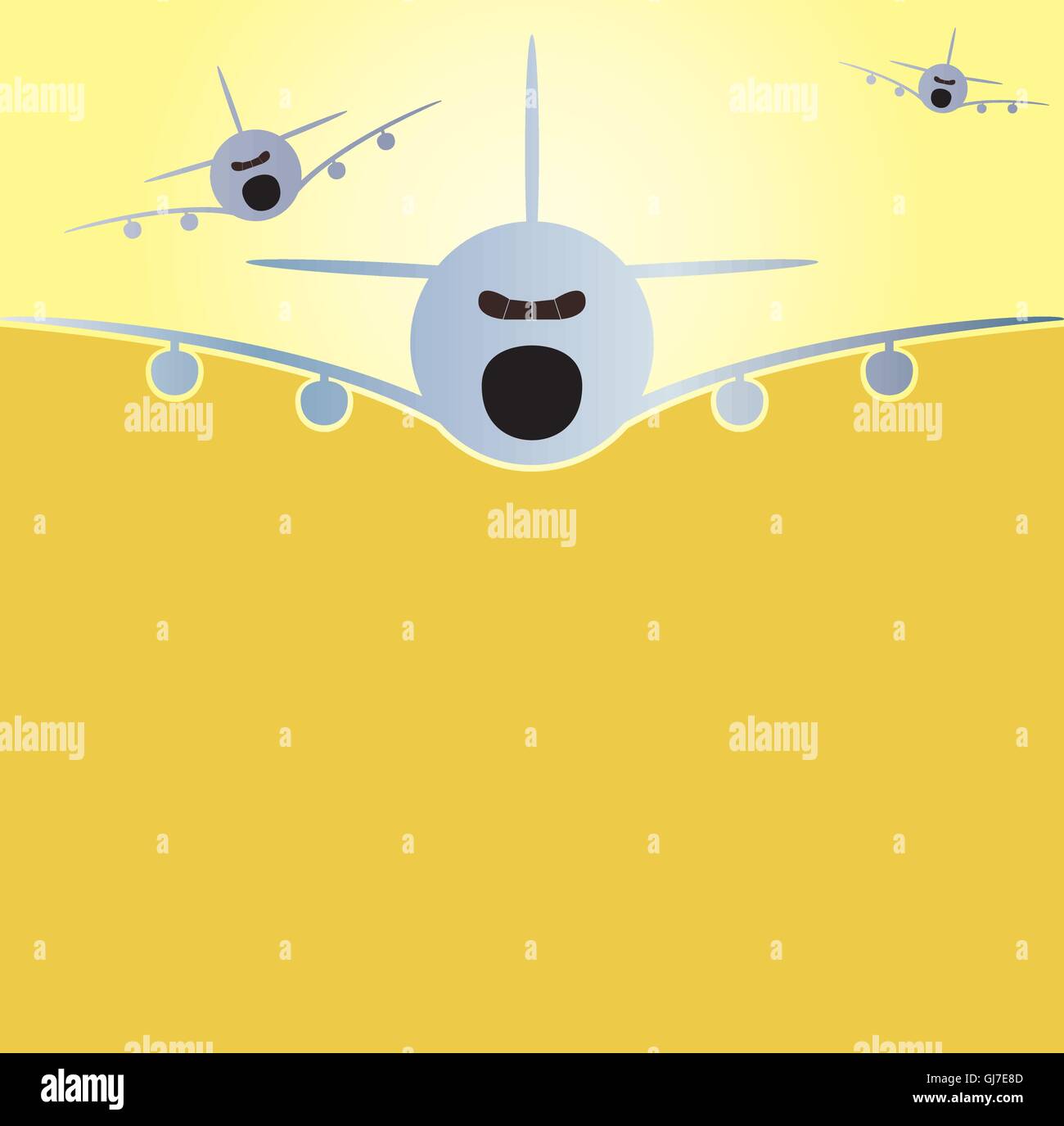 Colorful Background Big airplane Stock Vector Image & Art - Alamy