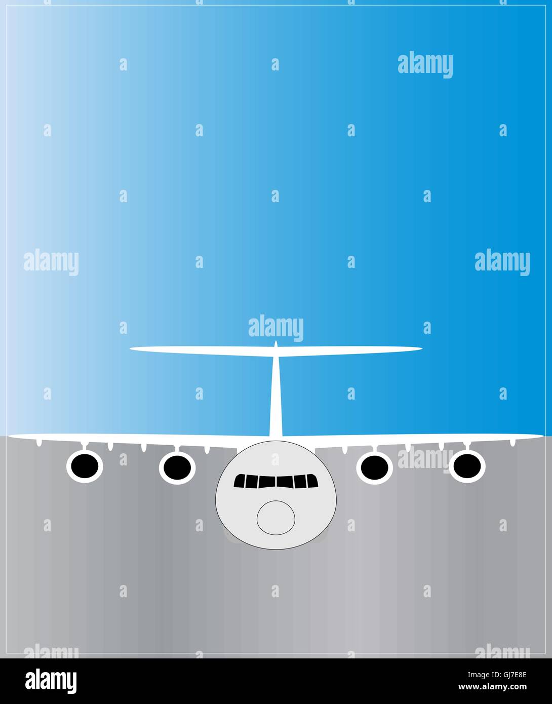 Colorful Background Big airplane Stock Vector Image & Art - Alamy