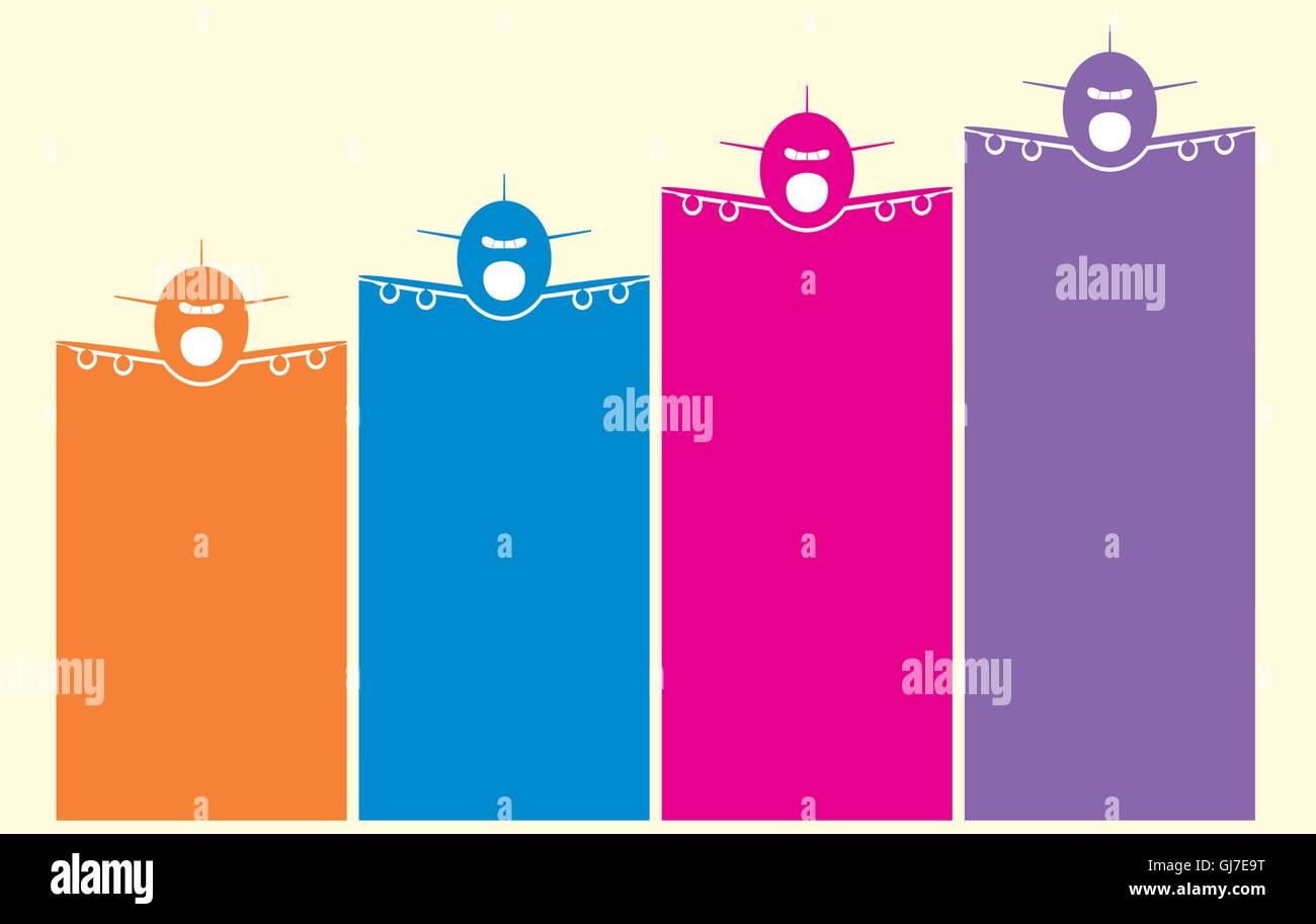 Background with colorful airplanes Stock Vector Image & Art - Alamy