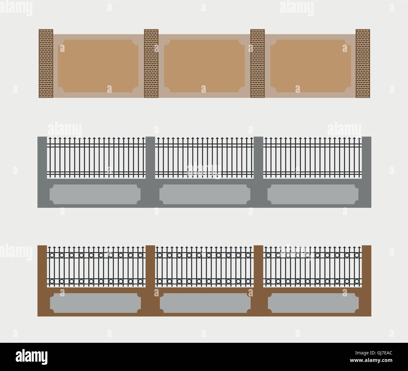 Fence of house Stock Vector Image & Art - Alamy