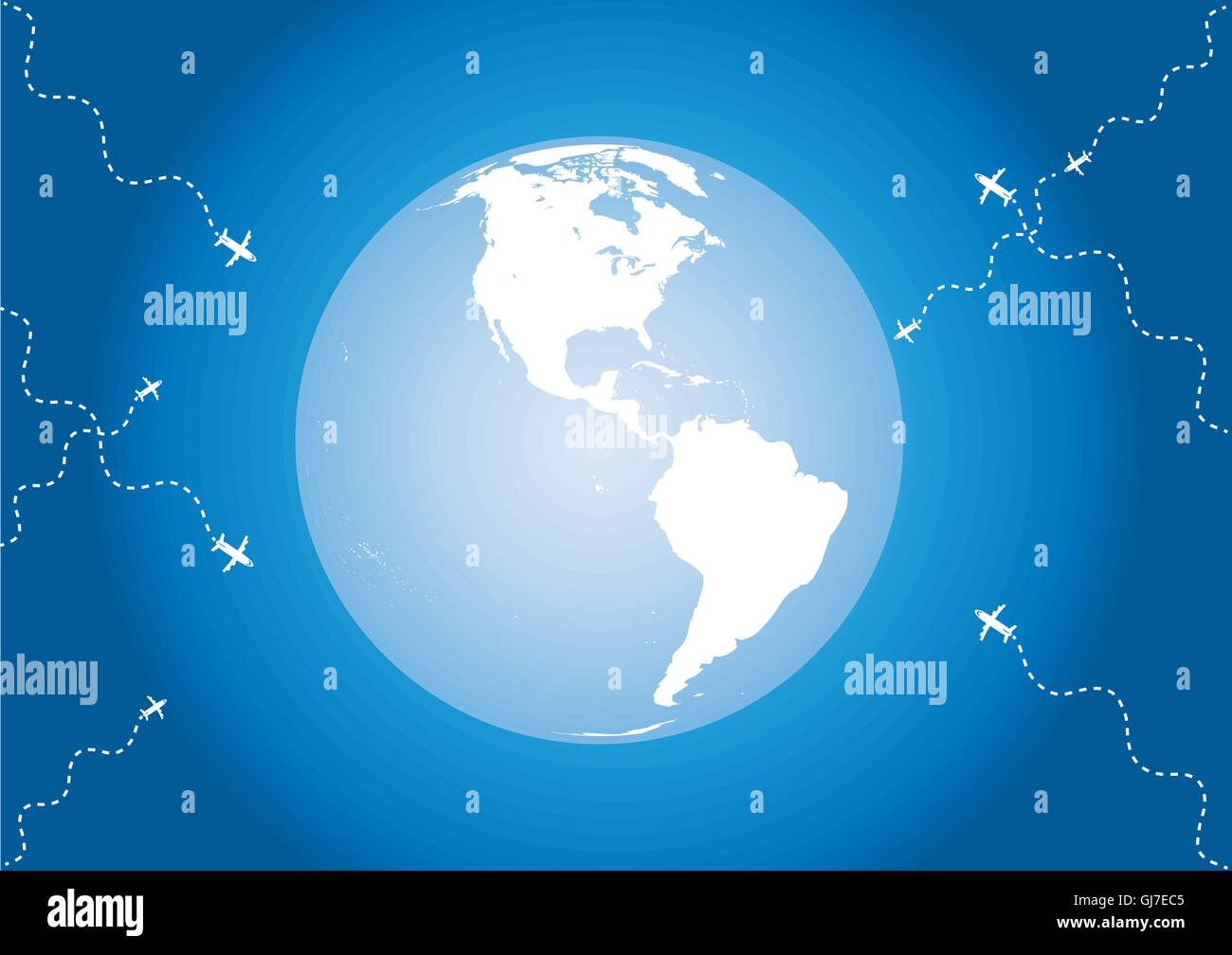 World Map Background with airplanes Stock Vector Image & Art - Alamy