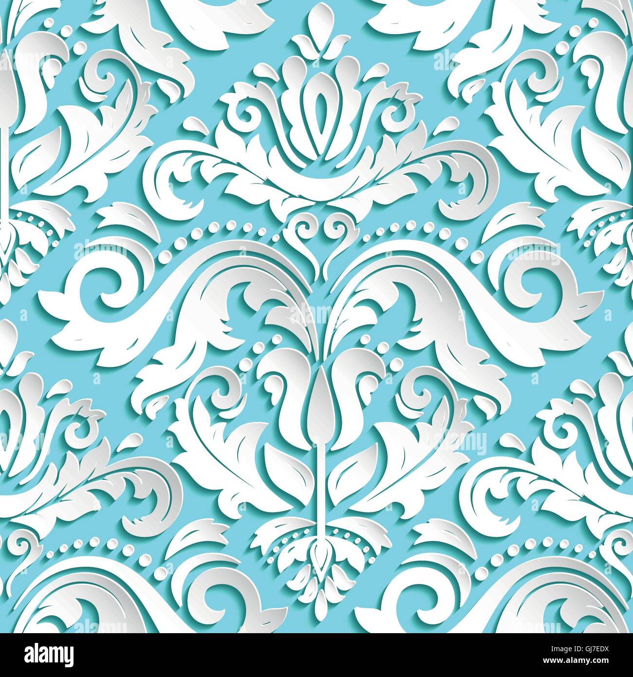 Floral Fine Seamless Vector Pattern Stock Vector Image & Art - Alamy
