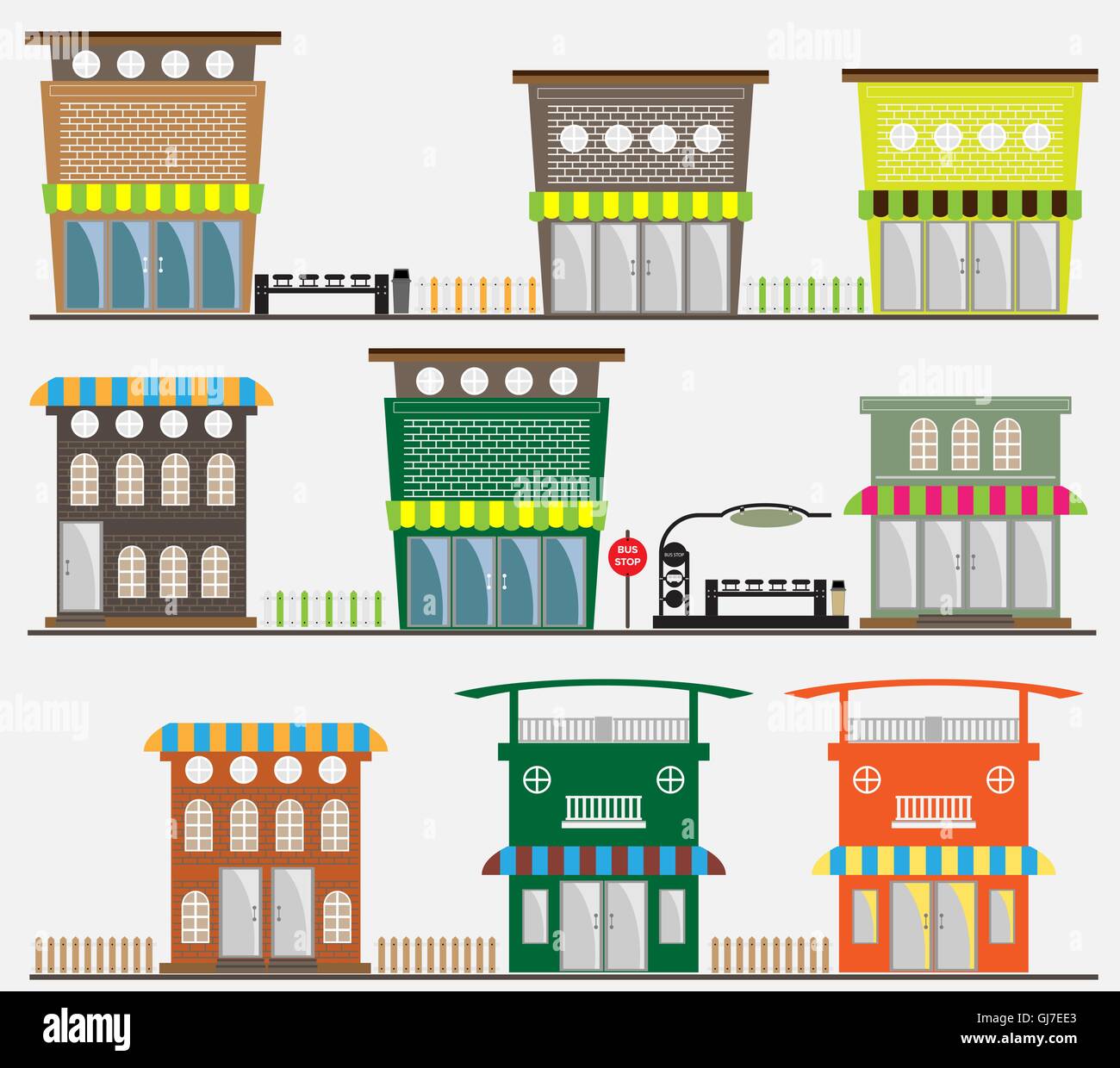 Set of restaurant building and cityscape Stock Vector Image & Art - Alamy