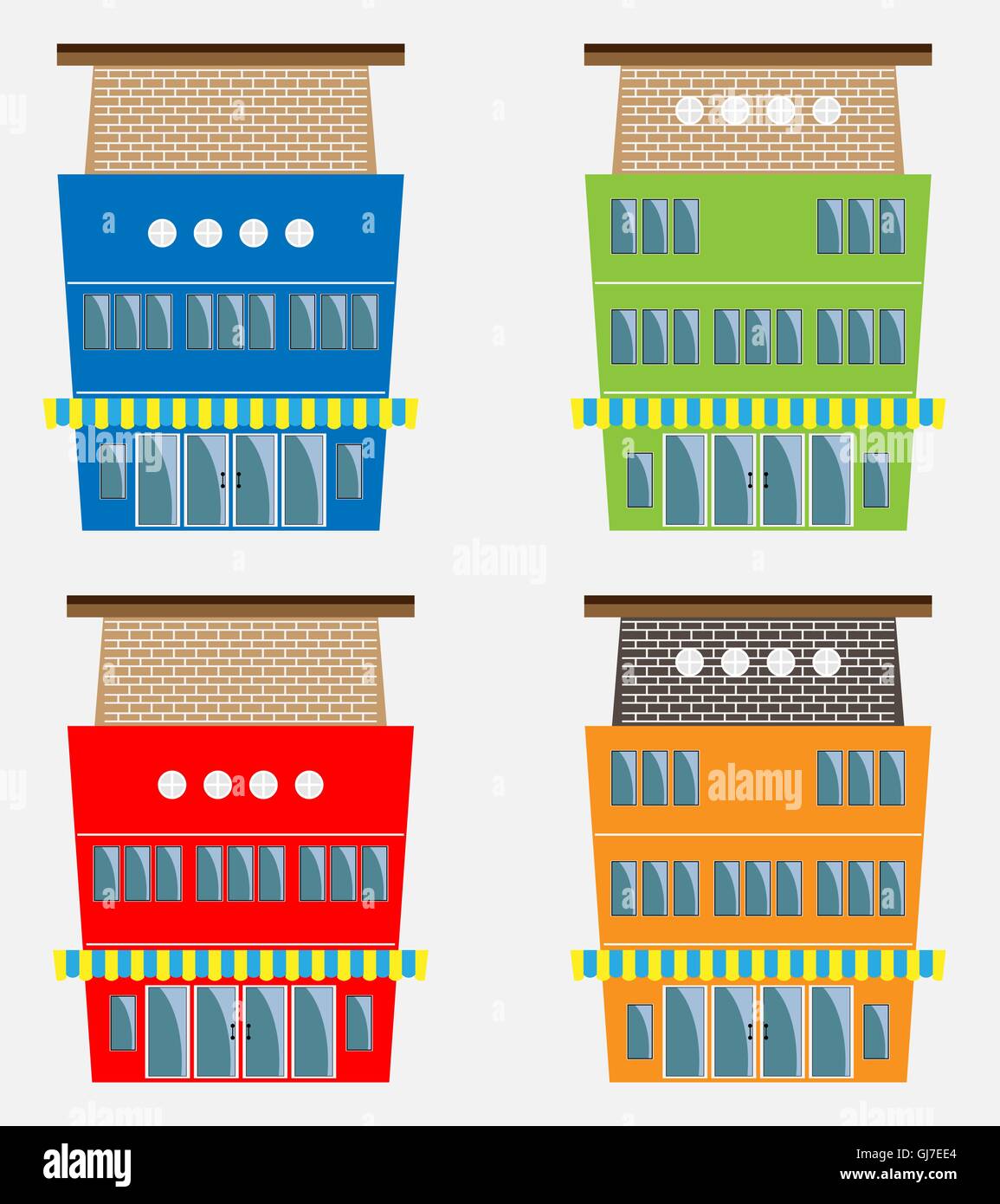 Set of restaurant building Stock Vector Image & Art - Alamy