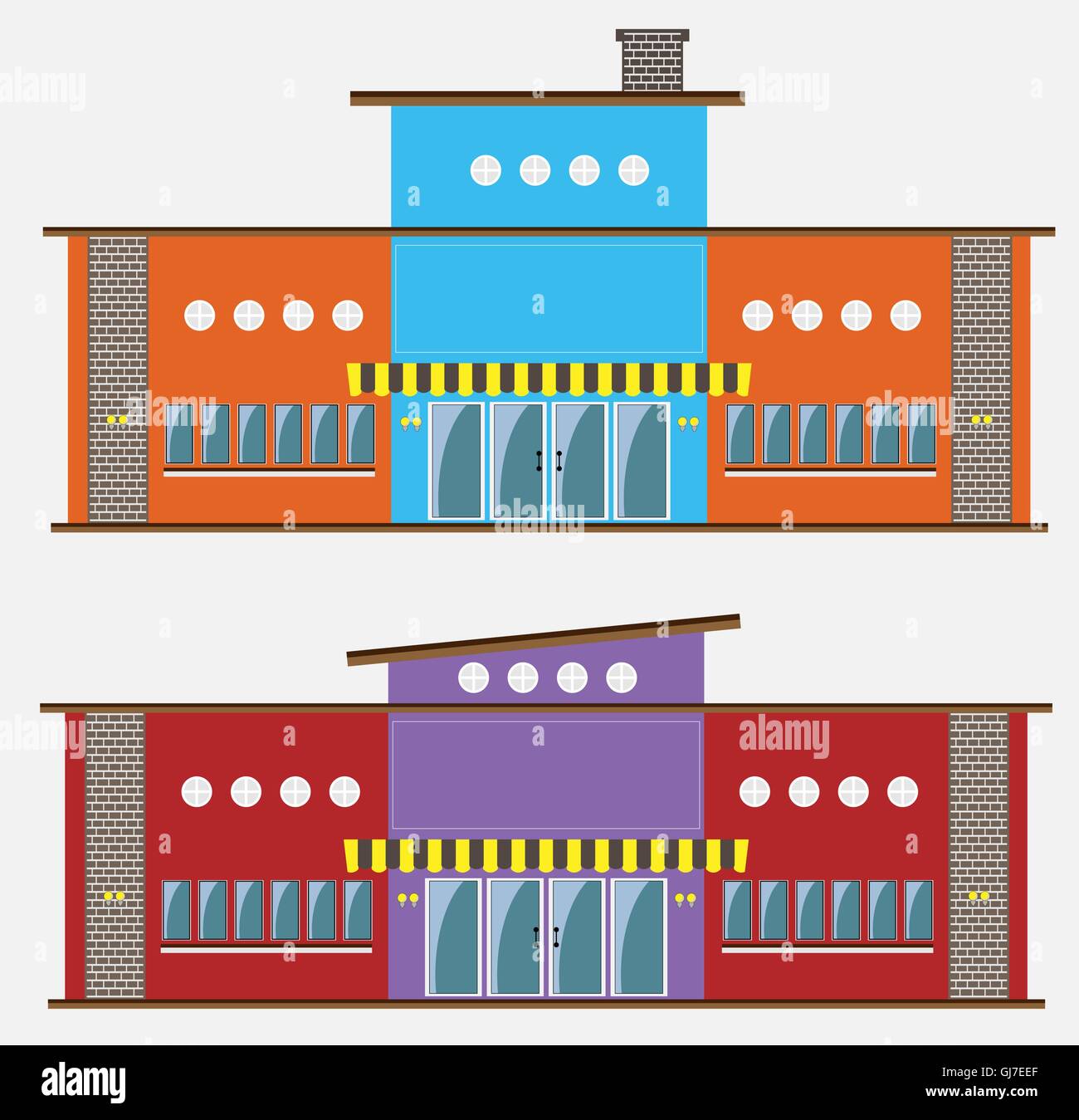 Set of Modern restaurant building Stock Vector Image & Art - Alamy