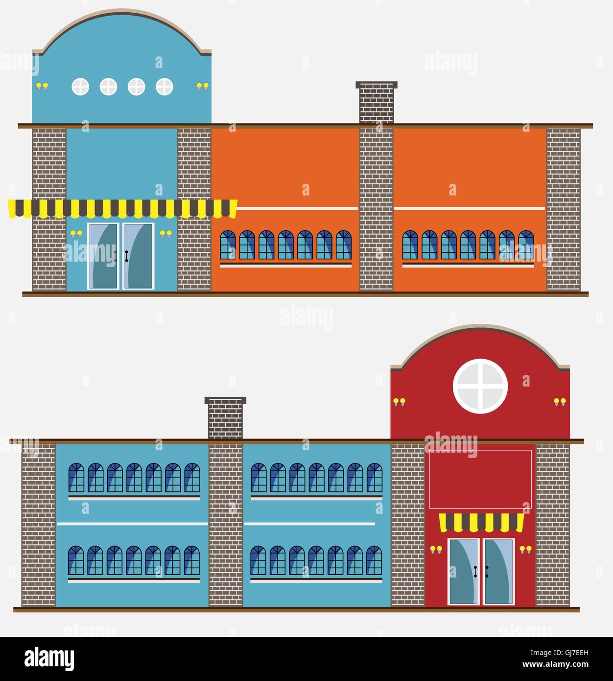 Modern of restaurant building Stock Vector Image & Art - Alamy