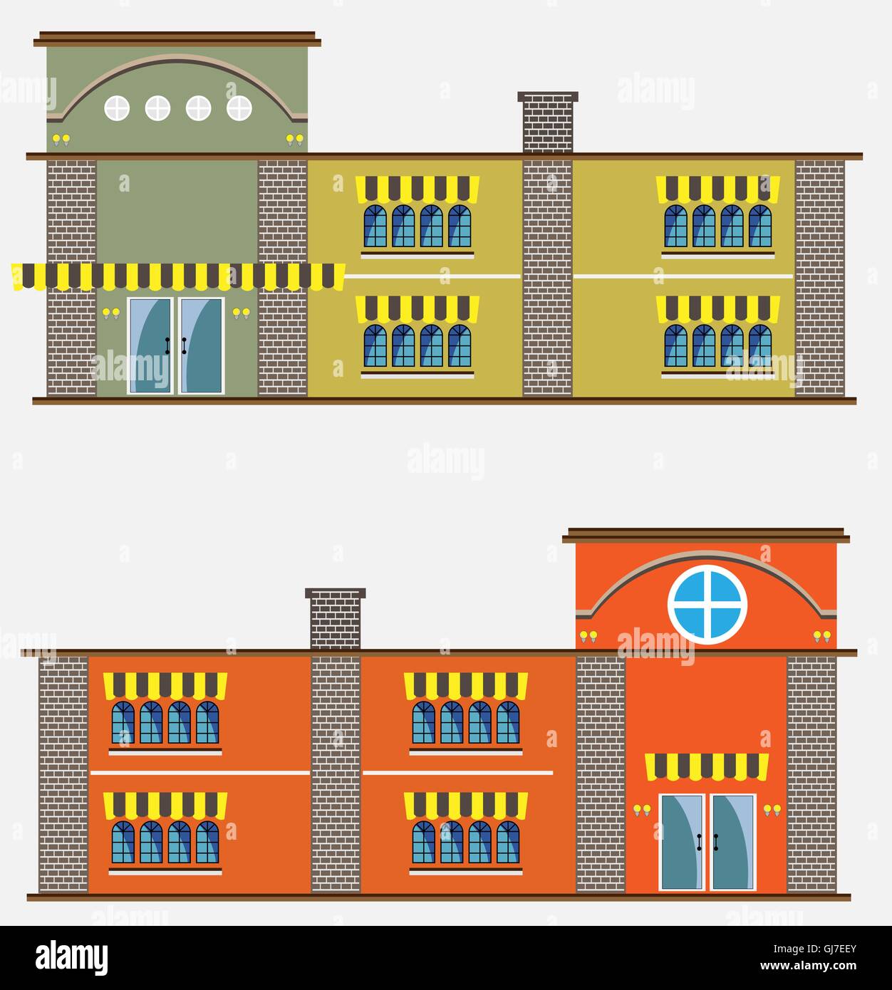 Modern restaurant building Stock Vector Image & Art - Alamy