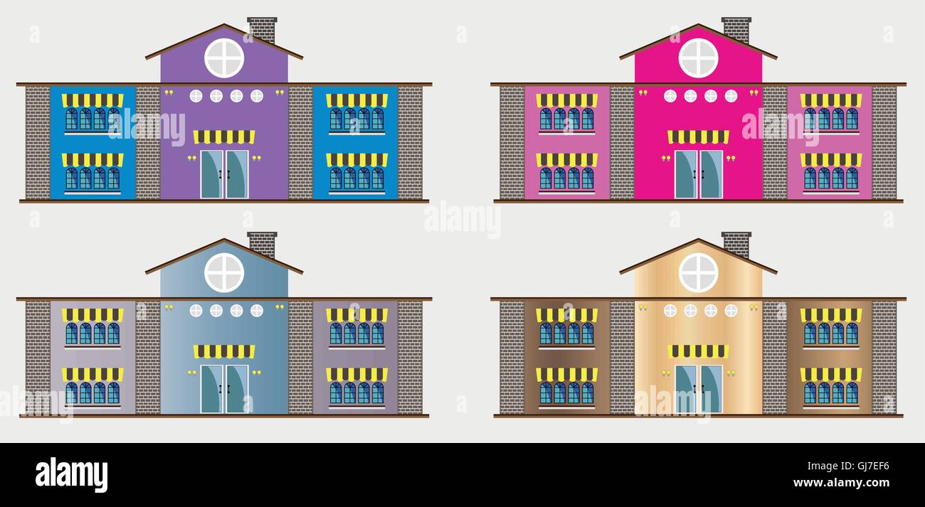 Modern restaurant building Stock Vector Image & Art - Alamy