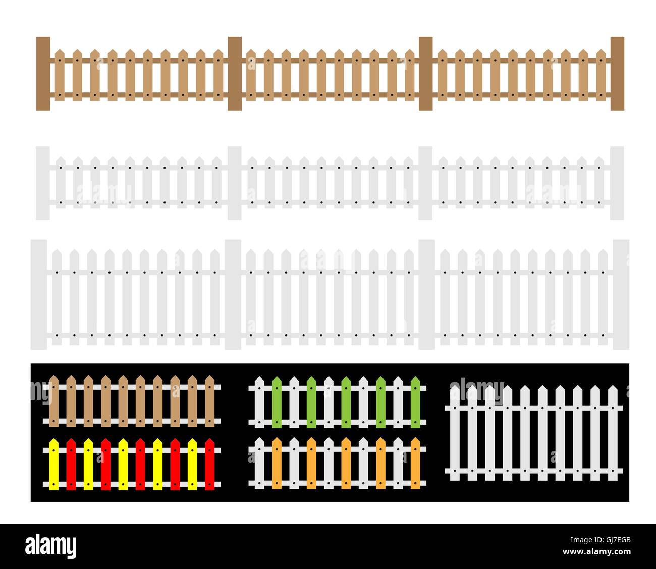 Fence of house Stock Vector Image & Art - Alamy