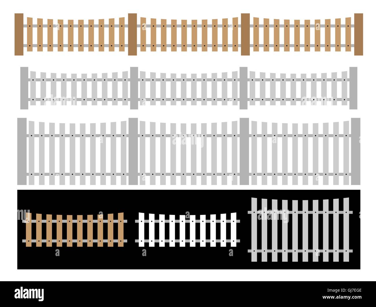 Fence of house Stock Vector Image & Art - Alamy