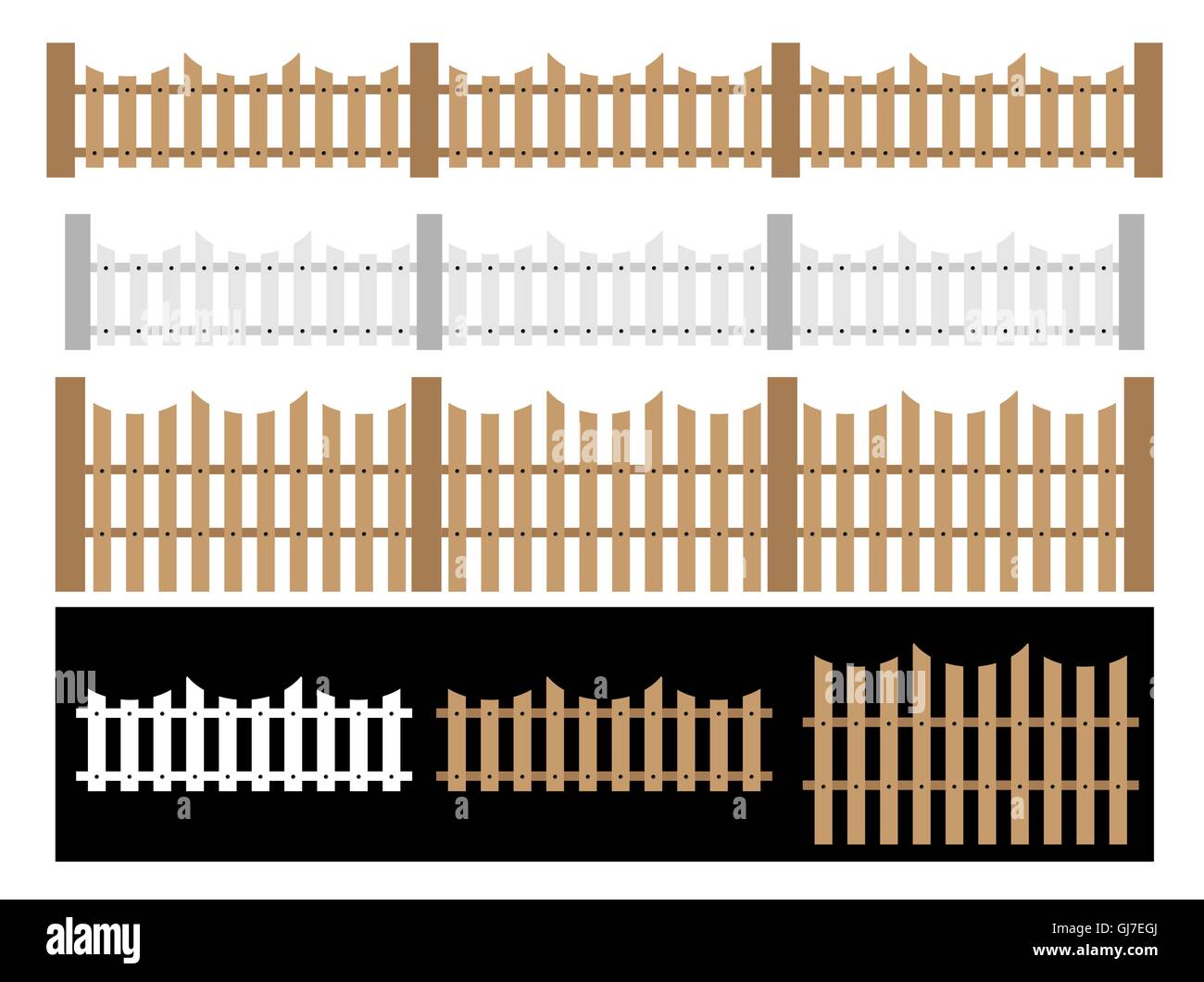 Fence of house Stock Vector Image & Art - Alamy