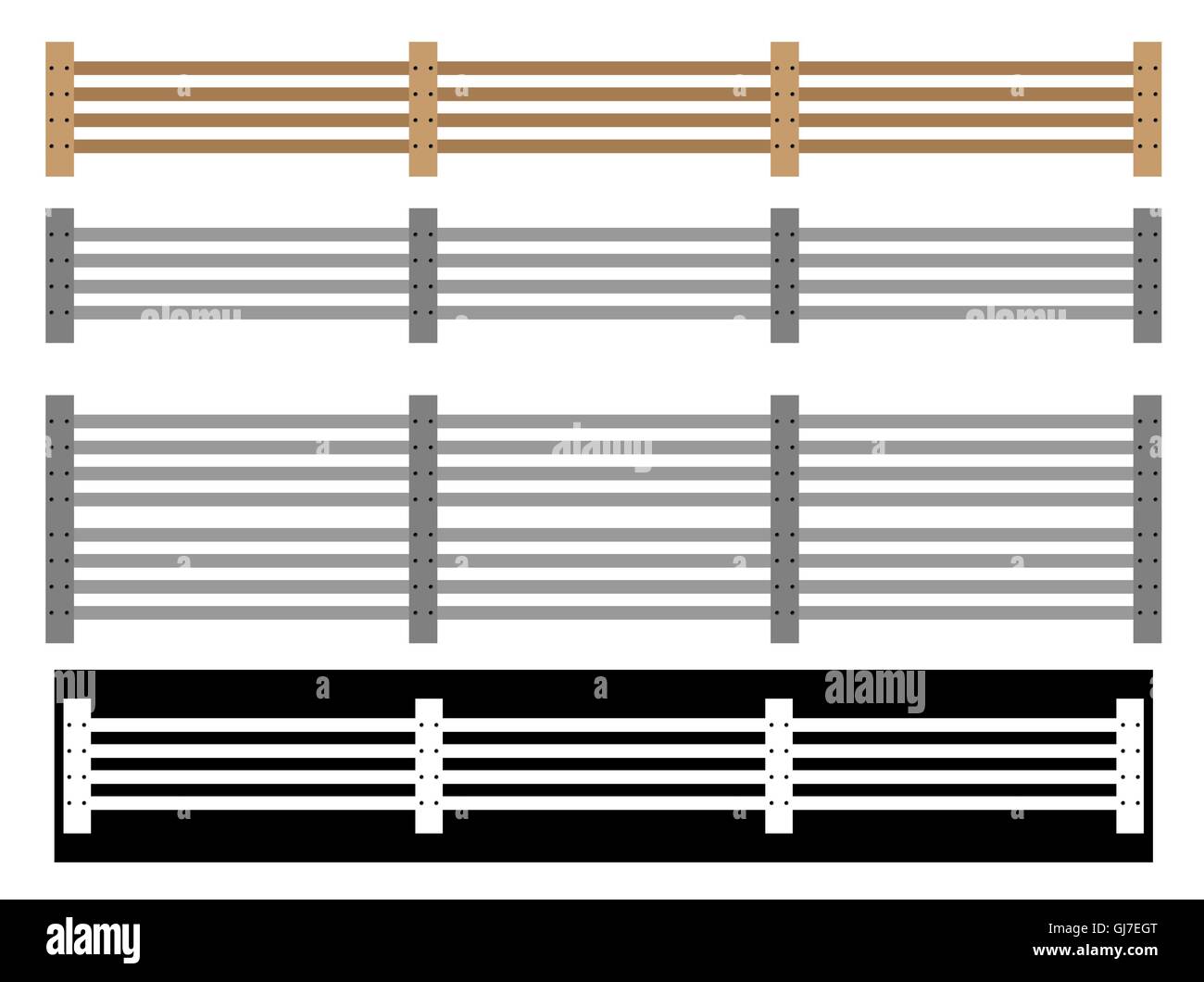 Fence of house Stock Vector Image & Art - Alamy