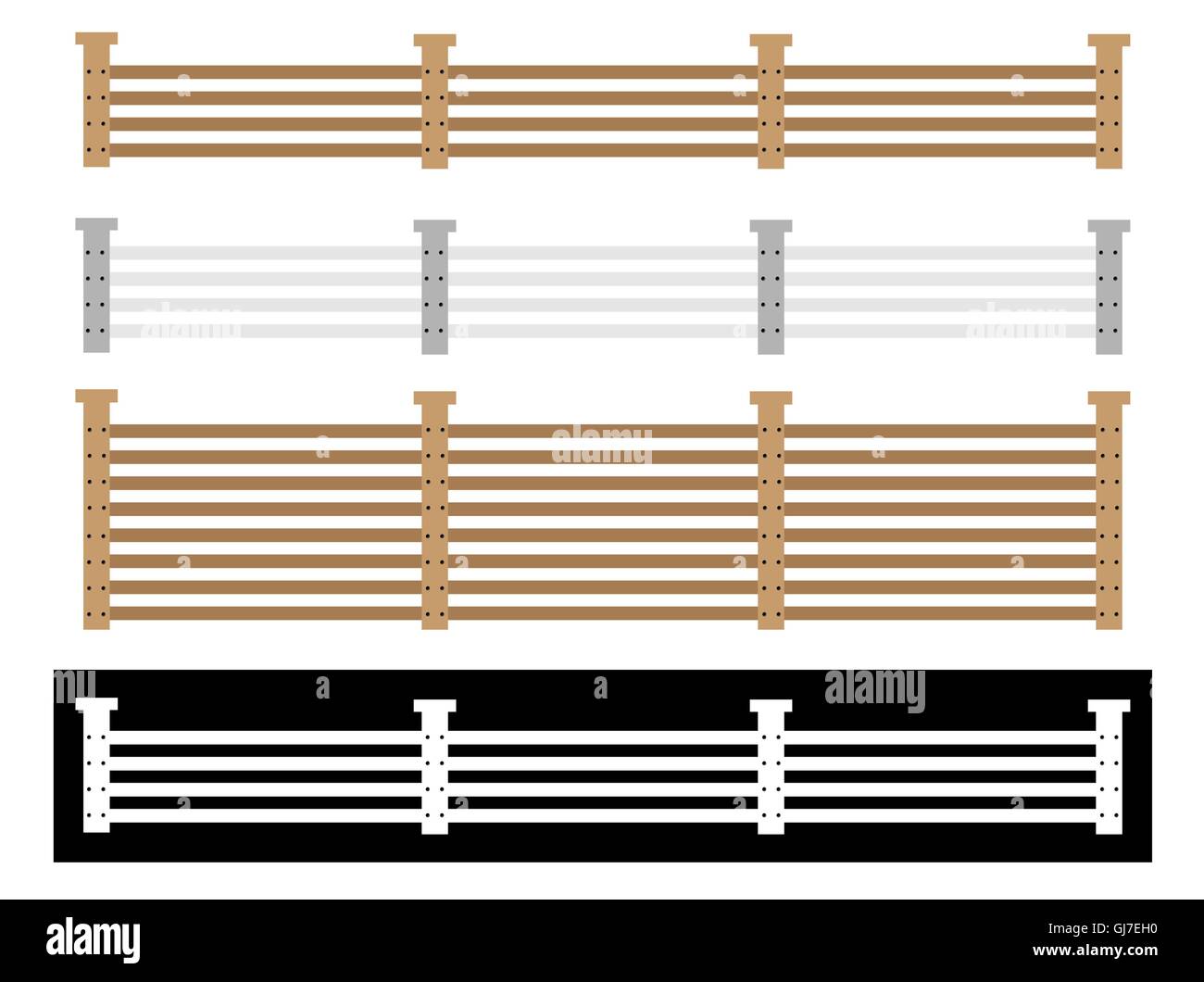 Fence of house Stock Vector Image & Art - Alamy