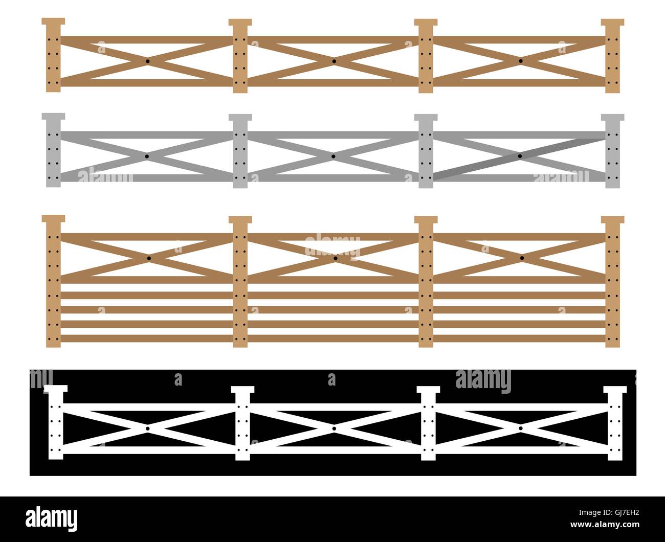 Fence of house Stock Vector Image & Art - Alamy