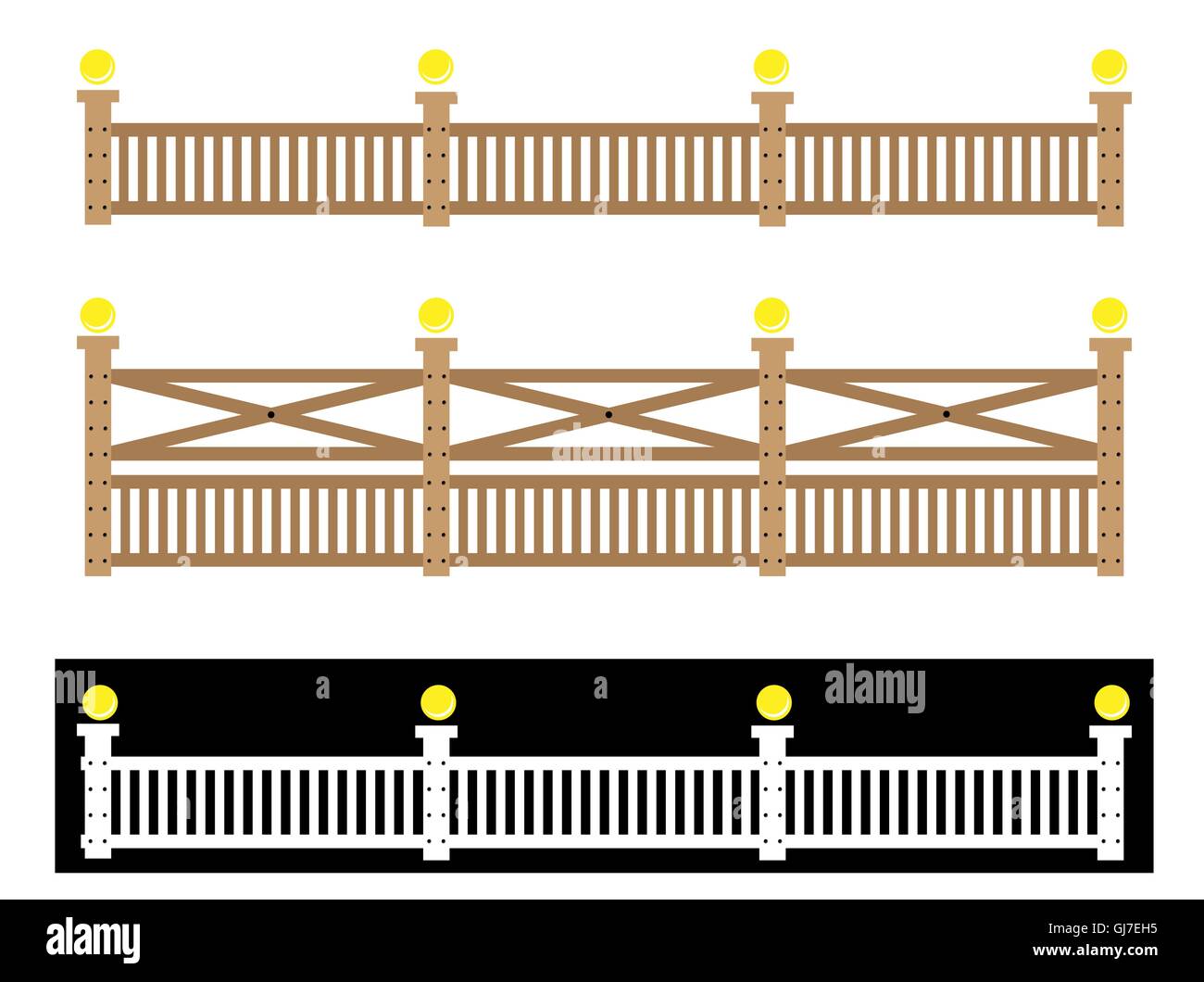 Fence of house Stock Vector Image & Art - Alamy