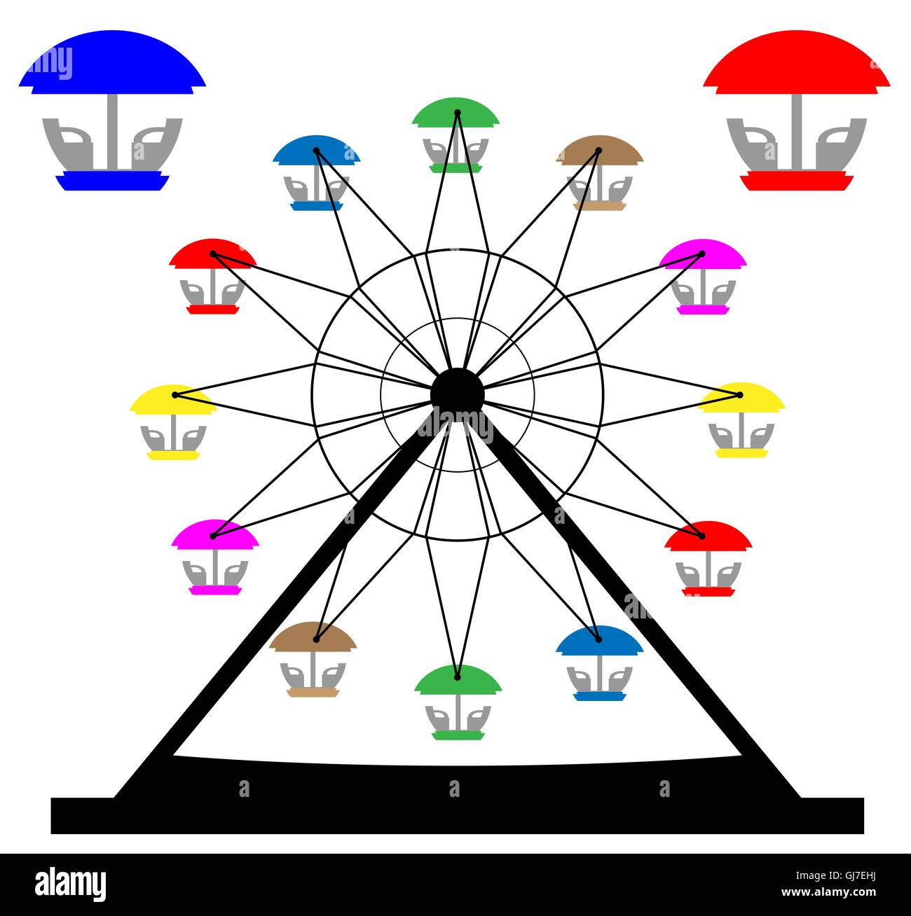 Ferris Wheel vector Stock Vector Image & Art - Alamy