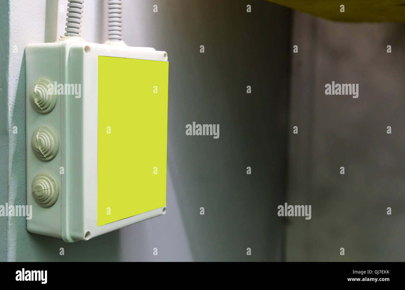 Electricity warning box Stock Photo - Alamy