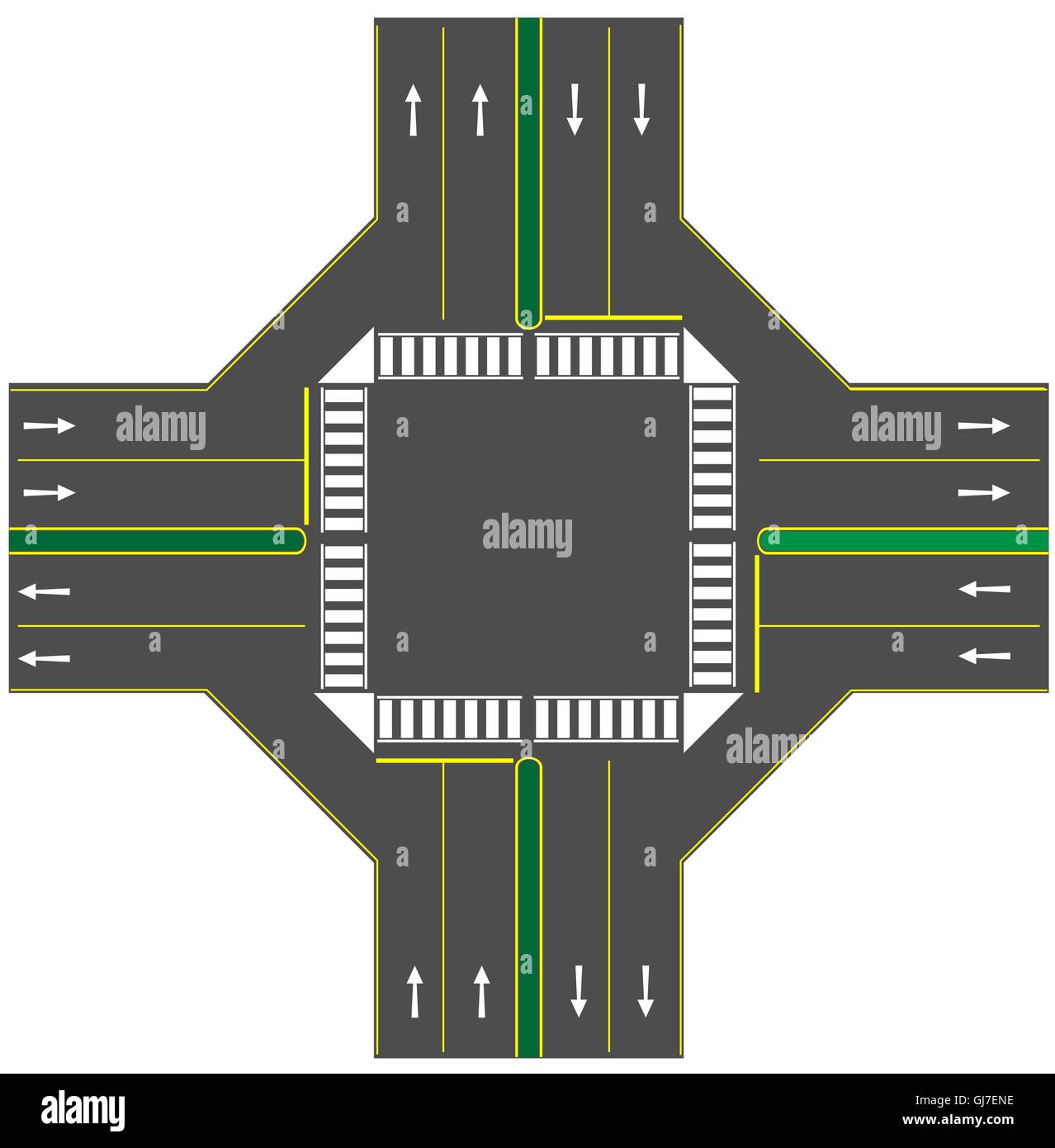 Top view road and sign Stock Vector Image & Art - Alamy