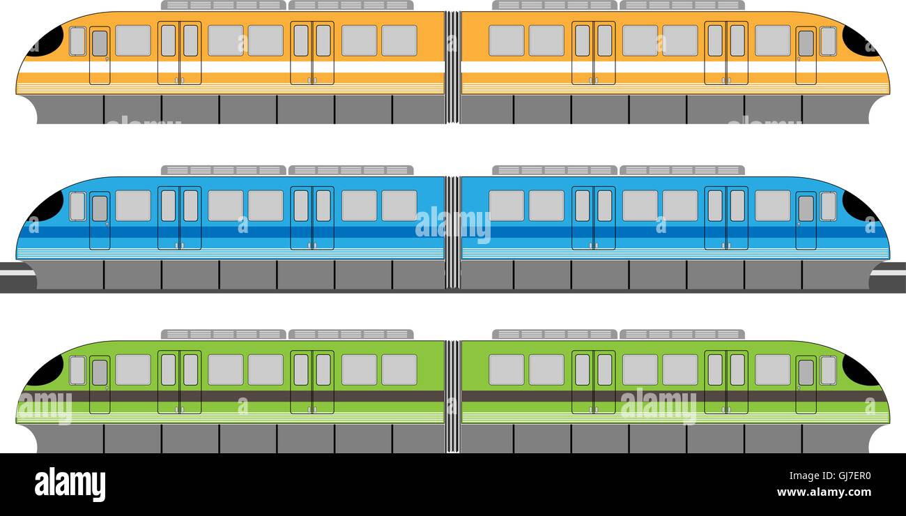 Mono rail Vector Illustration Stock Vector Image & Art - Alamy