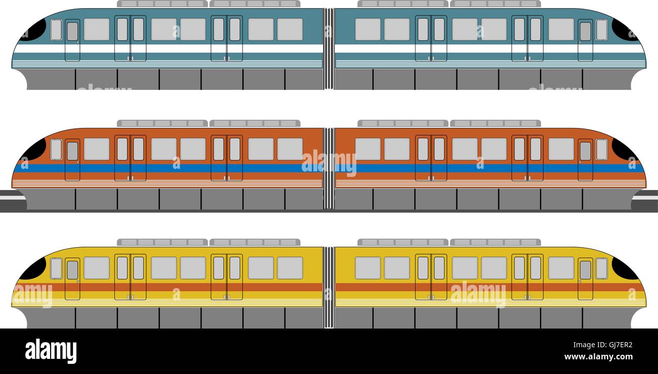 Mono rail Vector Illustration Stock Vector Image & Art - Alamy