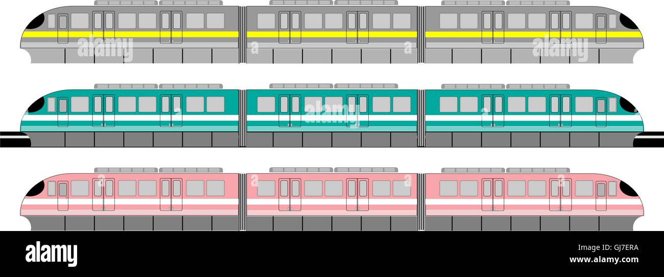 Mono rail Vector Illustration Stock Vector Image & Art - Alamy