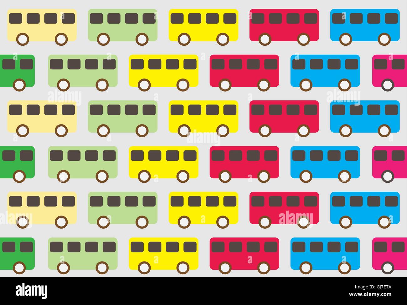 Vintage bus pattern hi-res stock photography and images - Alamy