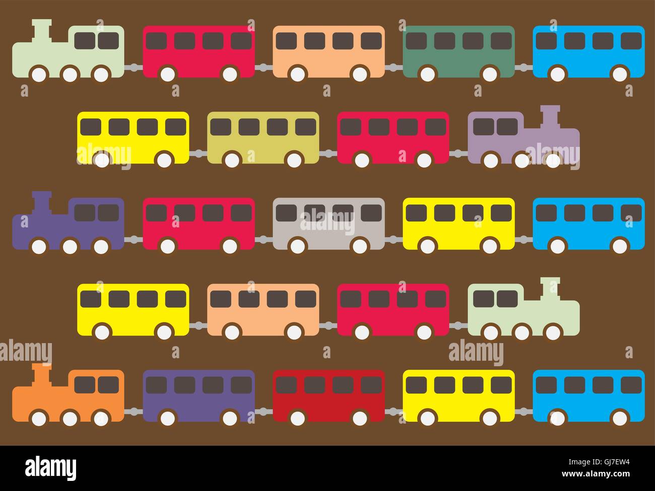 Vintage Steam Train pattern Stock Vector Image & Art - Alamy