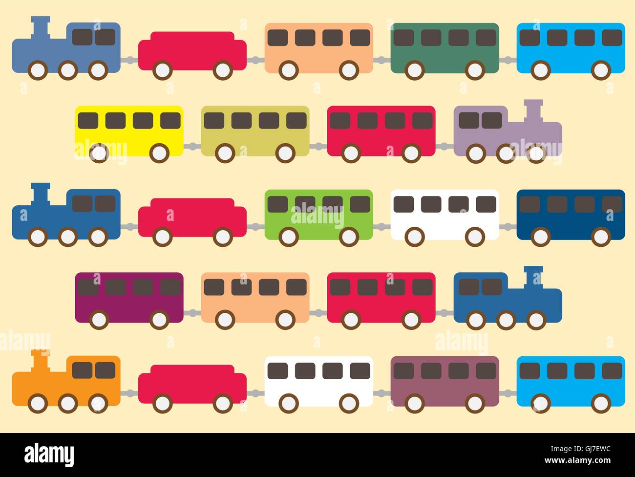 Little locomotive Stock Vector Images - Alamy