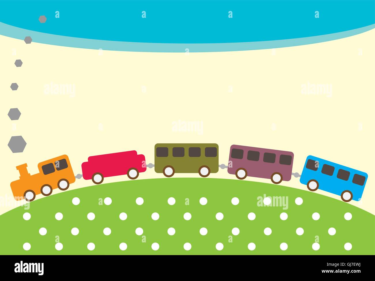 Vintage Steam Train pattern Stock Vector Image & Art - Alamy