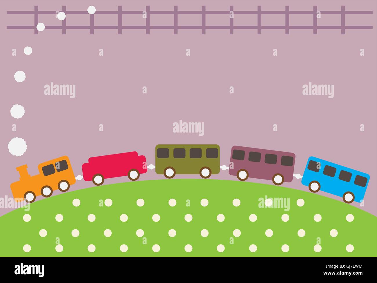 Vintage Steam Train pattern Stock Vector Image & Art - Alamy