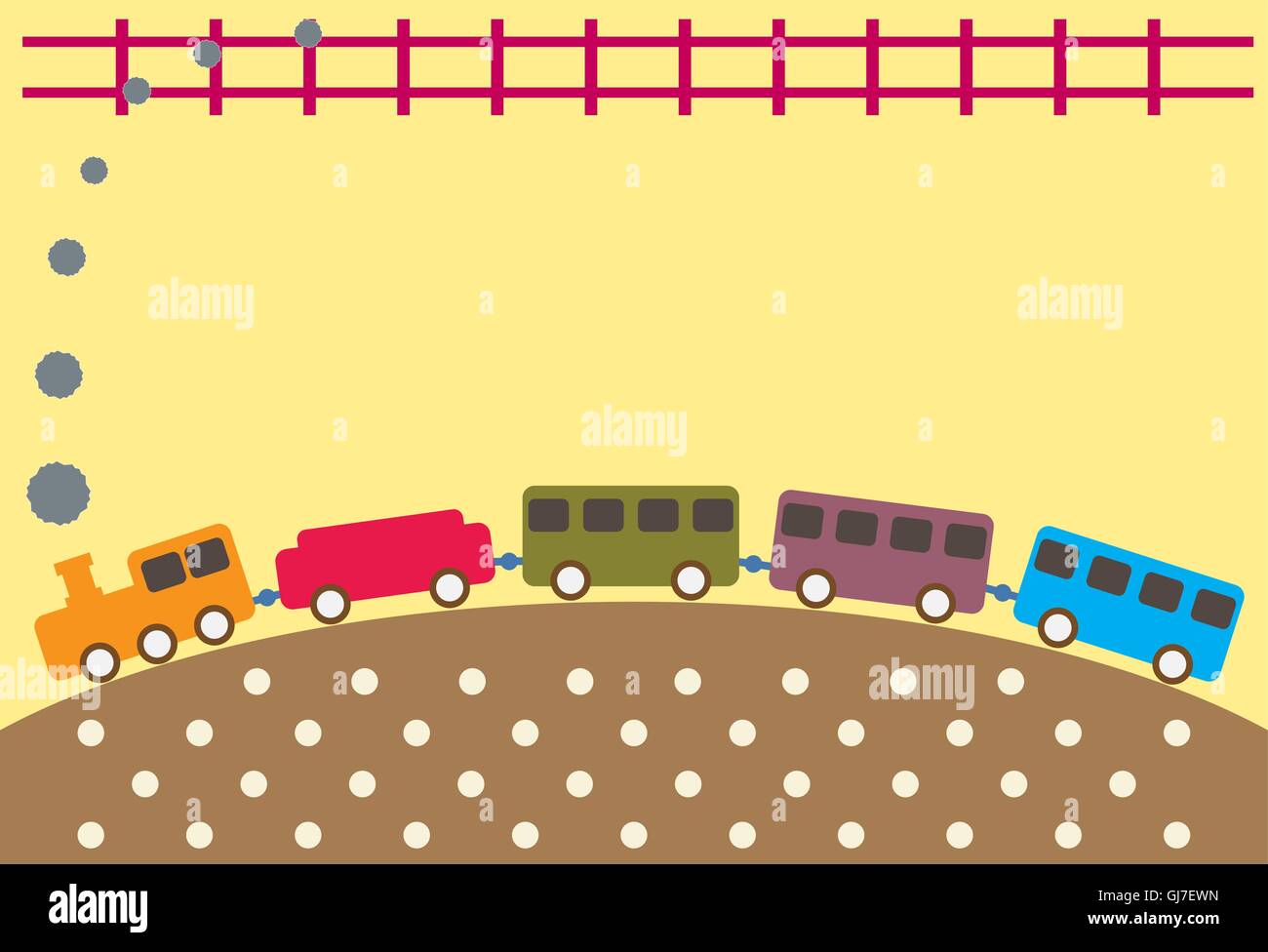 Vintage Steam Train pattern Stock Vector Image & Art - Alamy