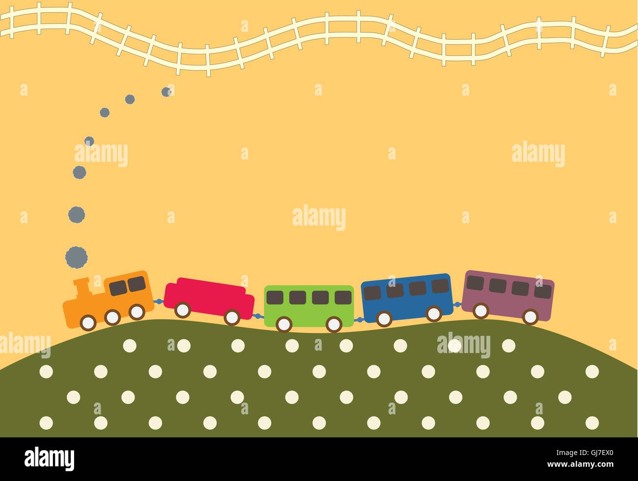 Vintage Steam Train pattern Stock Vector Image & Art - Alamy