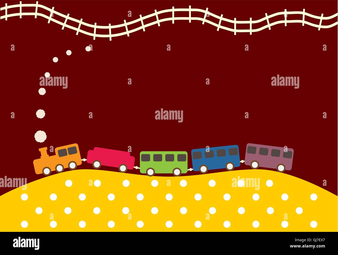 Vintage Steam Train pattern Stock Vector Image & Art - Alamy