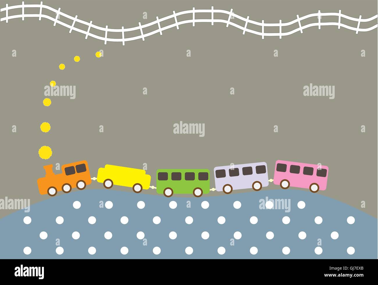 Vintage Steam Train pattern Stock Vector Image & Art - Alamy