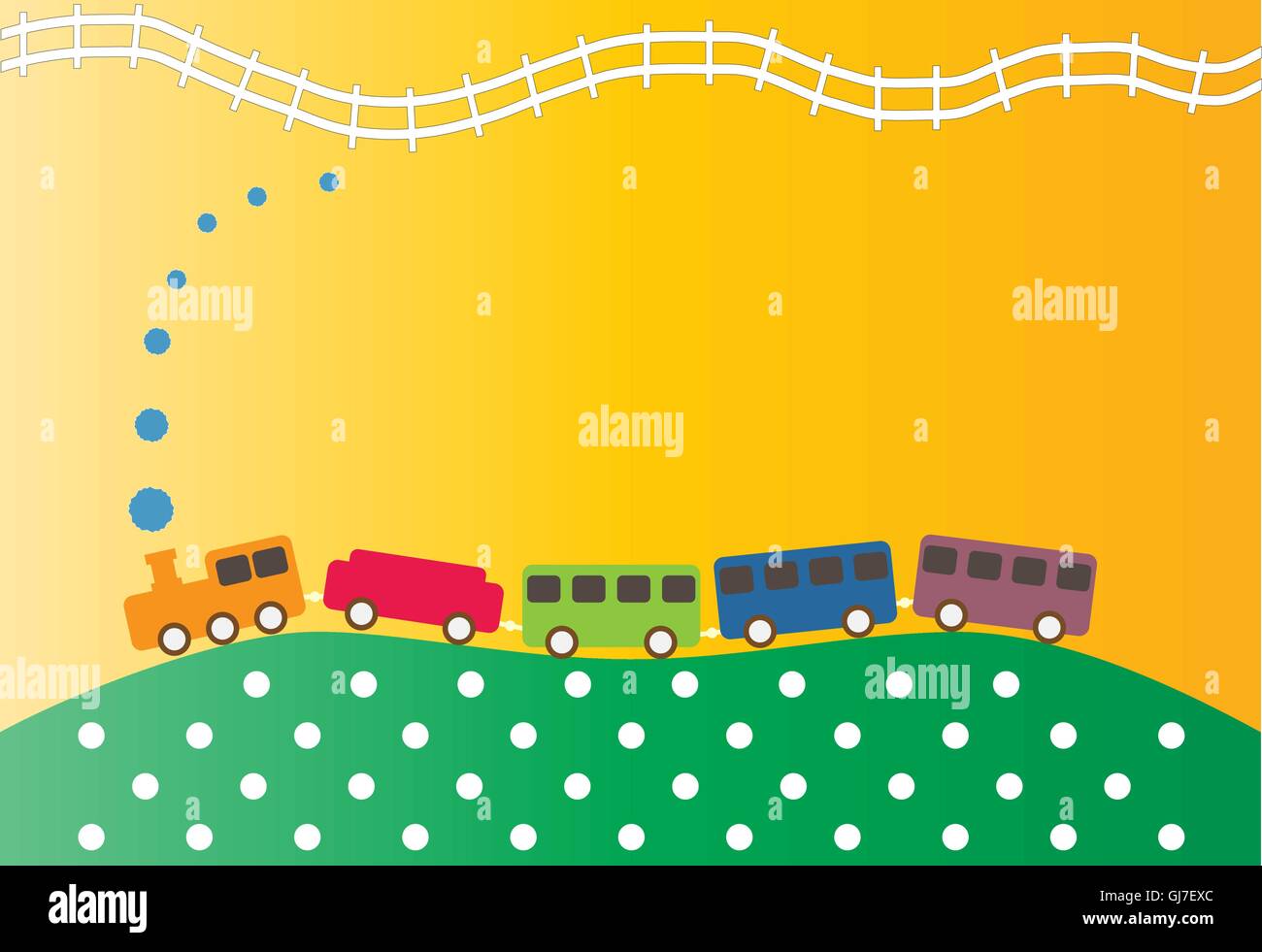 Vintage steam train pattern Stock Vector Images - Alamy