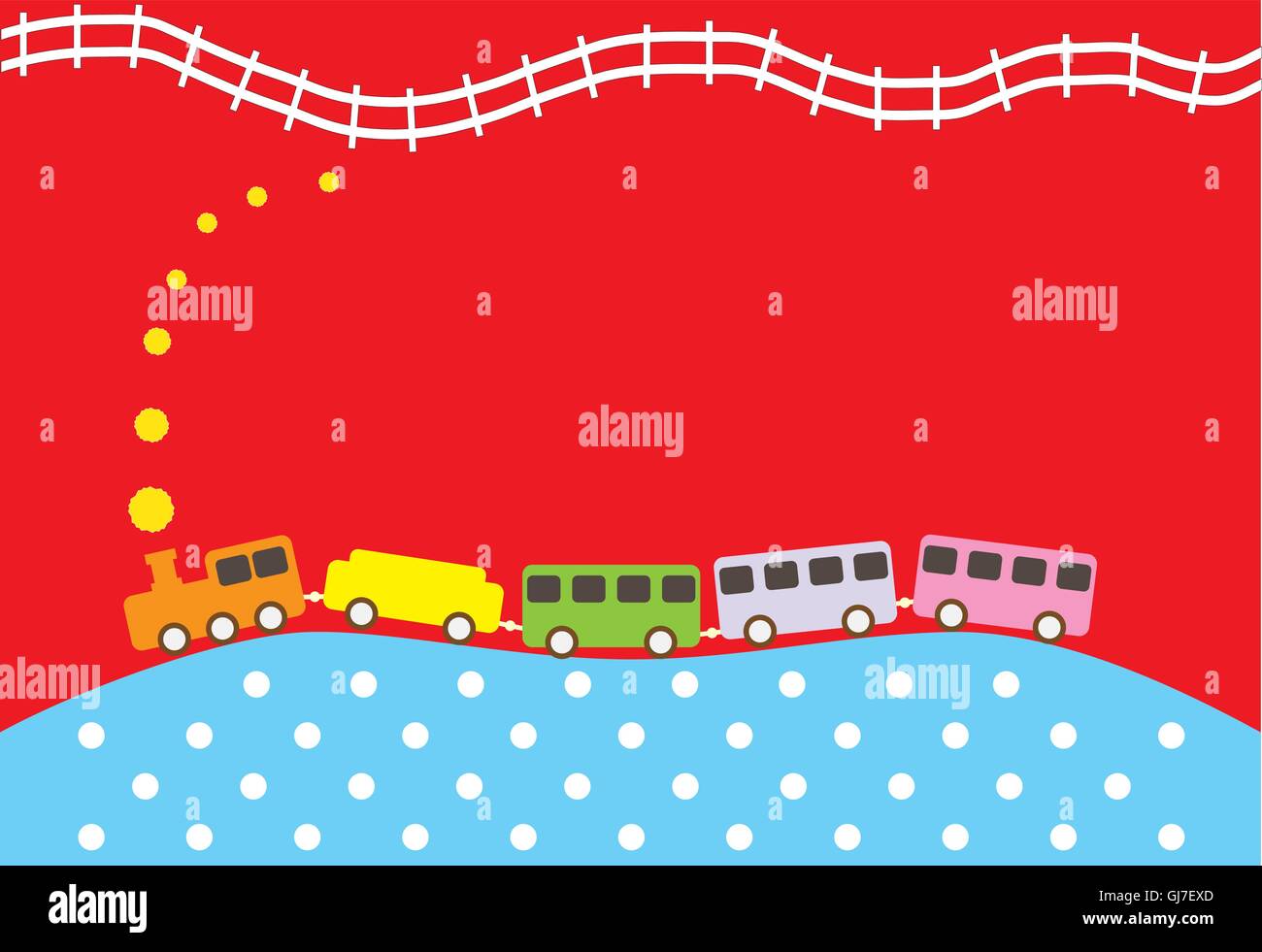 Vintage Steam Train Pattern Stock Vector Images - Alamy