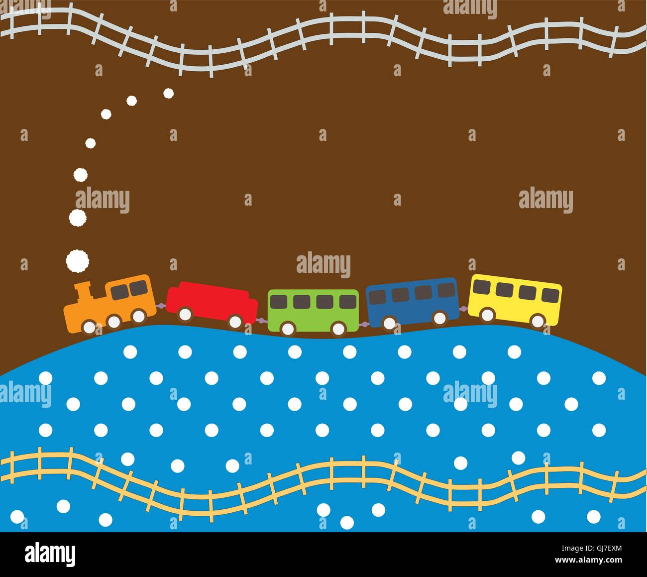 Vintage Steam Train pattern Stock Vector Image & Art - Alamy