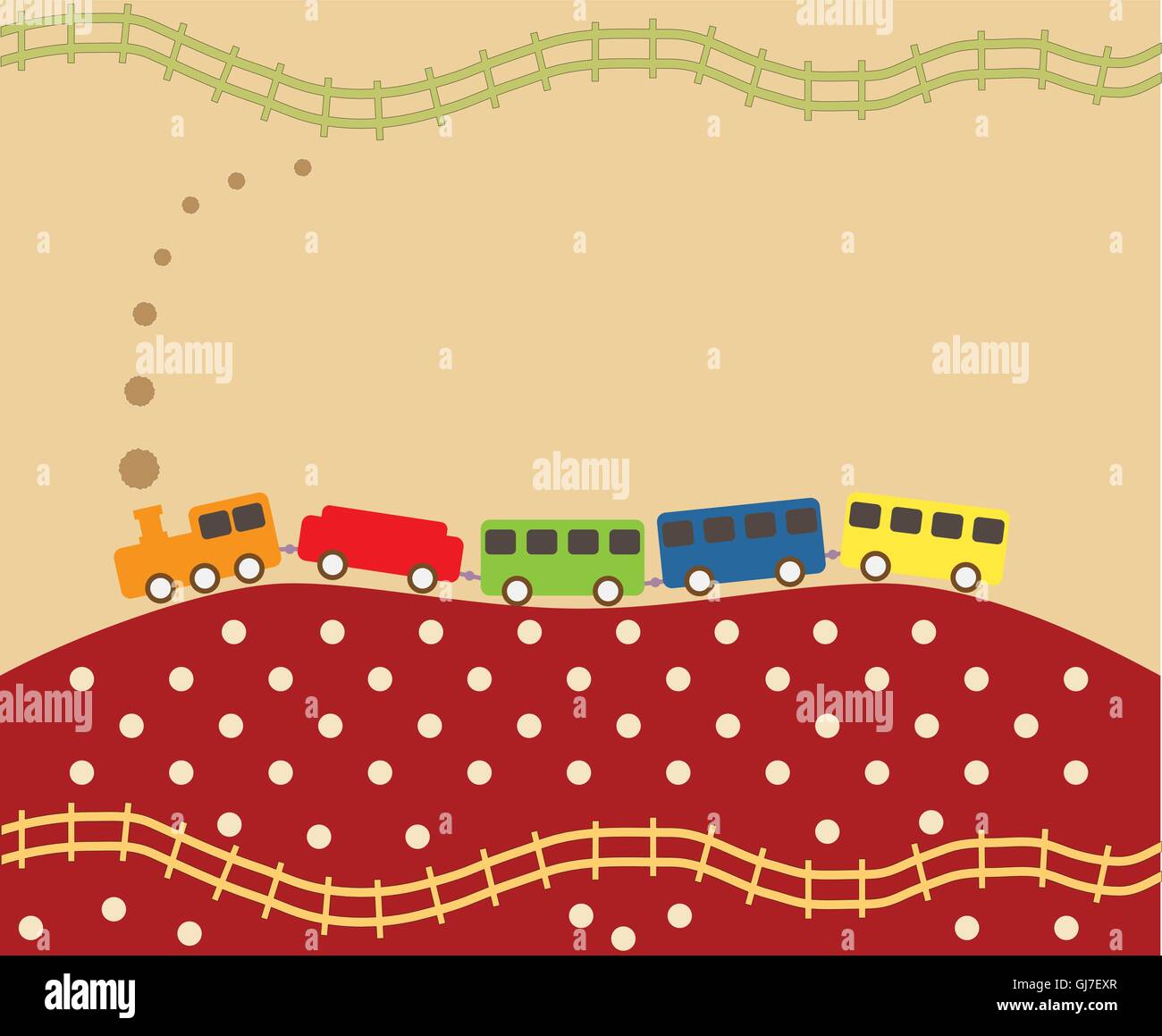 Vintage Steam Train pattern Stock Vector Image & Art - Alamy