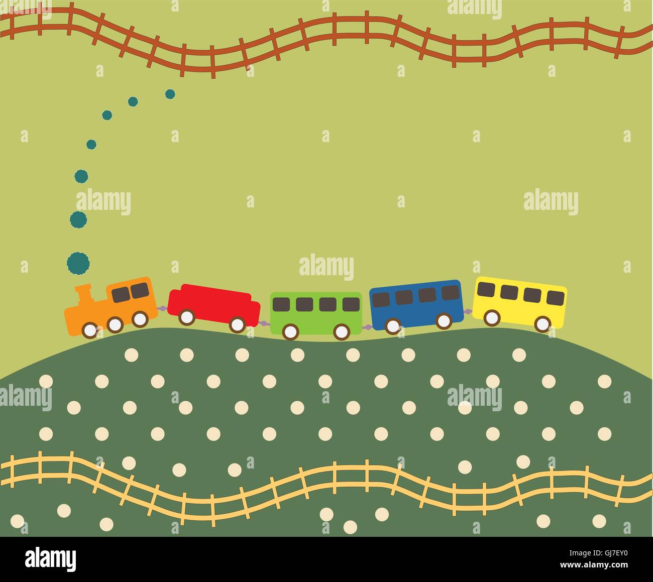 Vintage Steam Train pattern Stock Vector Image & Art - Alamy