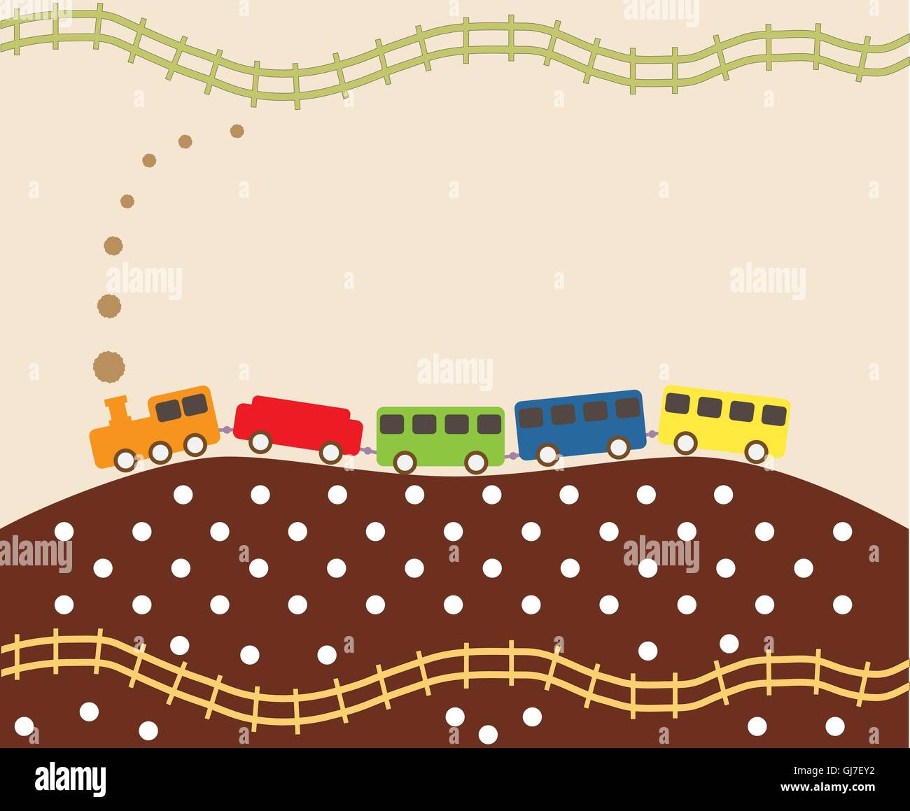 Vintage Steam Train pattern Stock Vector Image & Art - Alamy