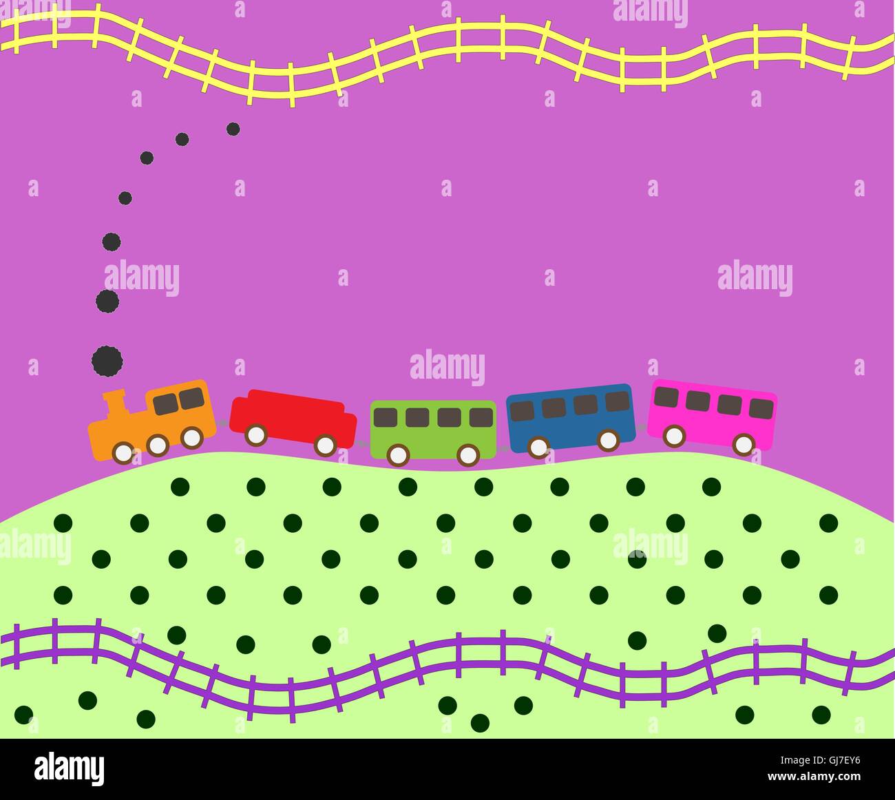 Vintage Steam Train pattern Stock Vector Image & Art - Alamy