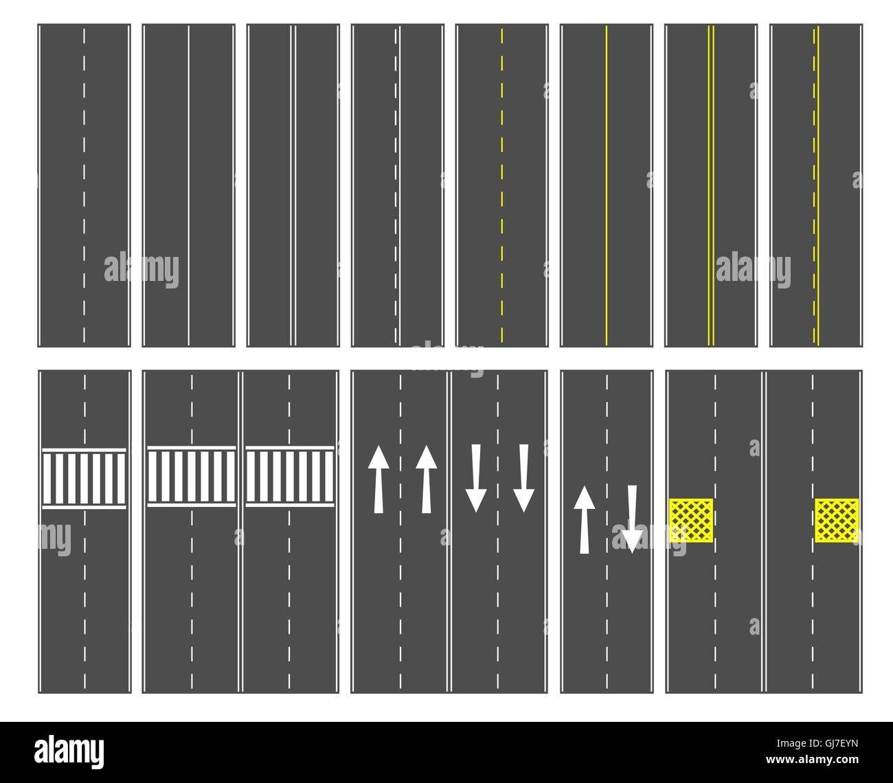 Top view road and sign Stock Vector Image & Art - Alamy