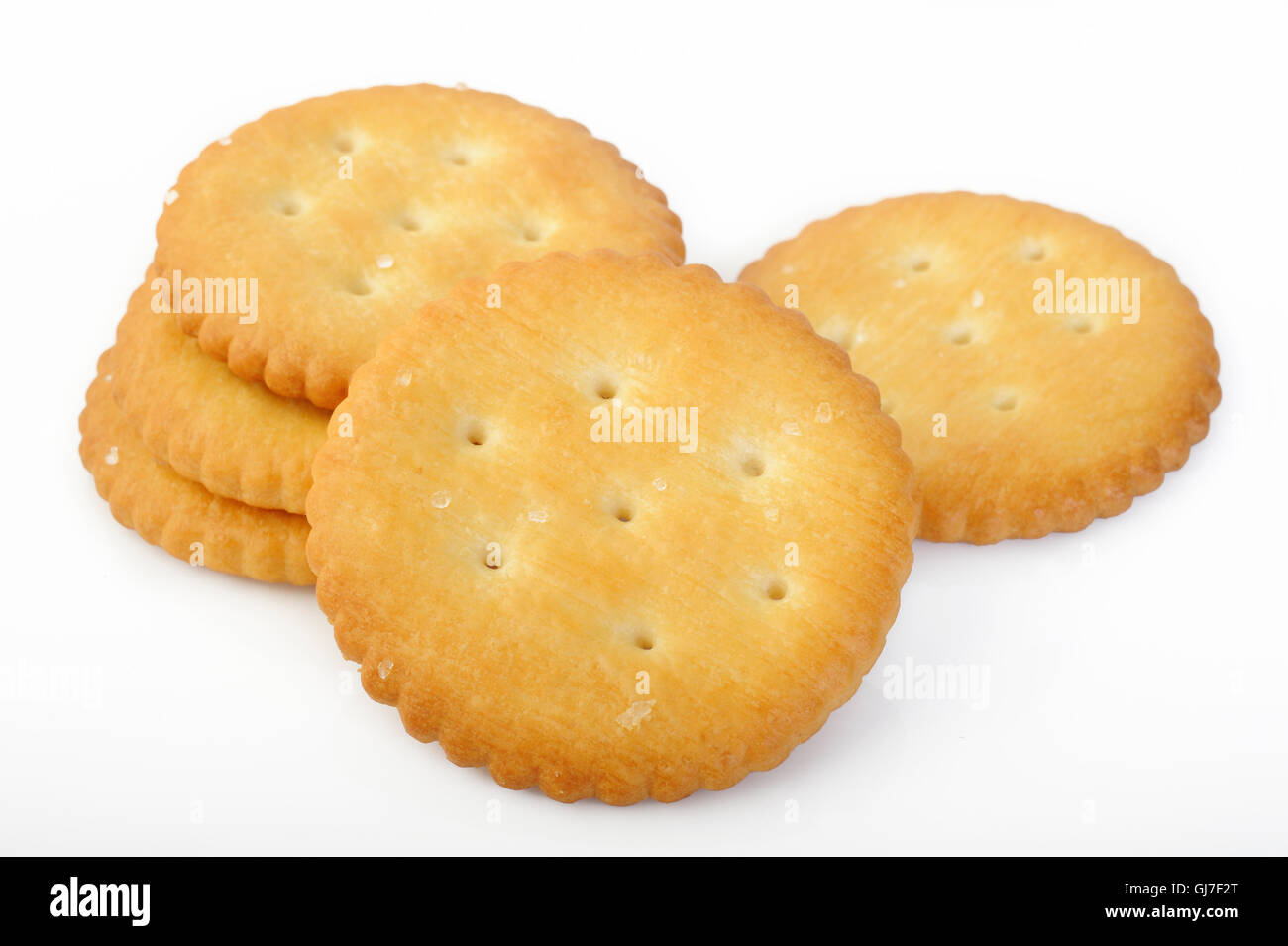 crackers on white background Stock Photo - Alamy