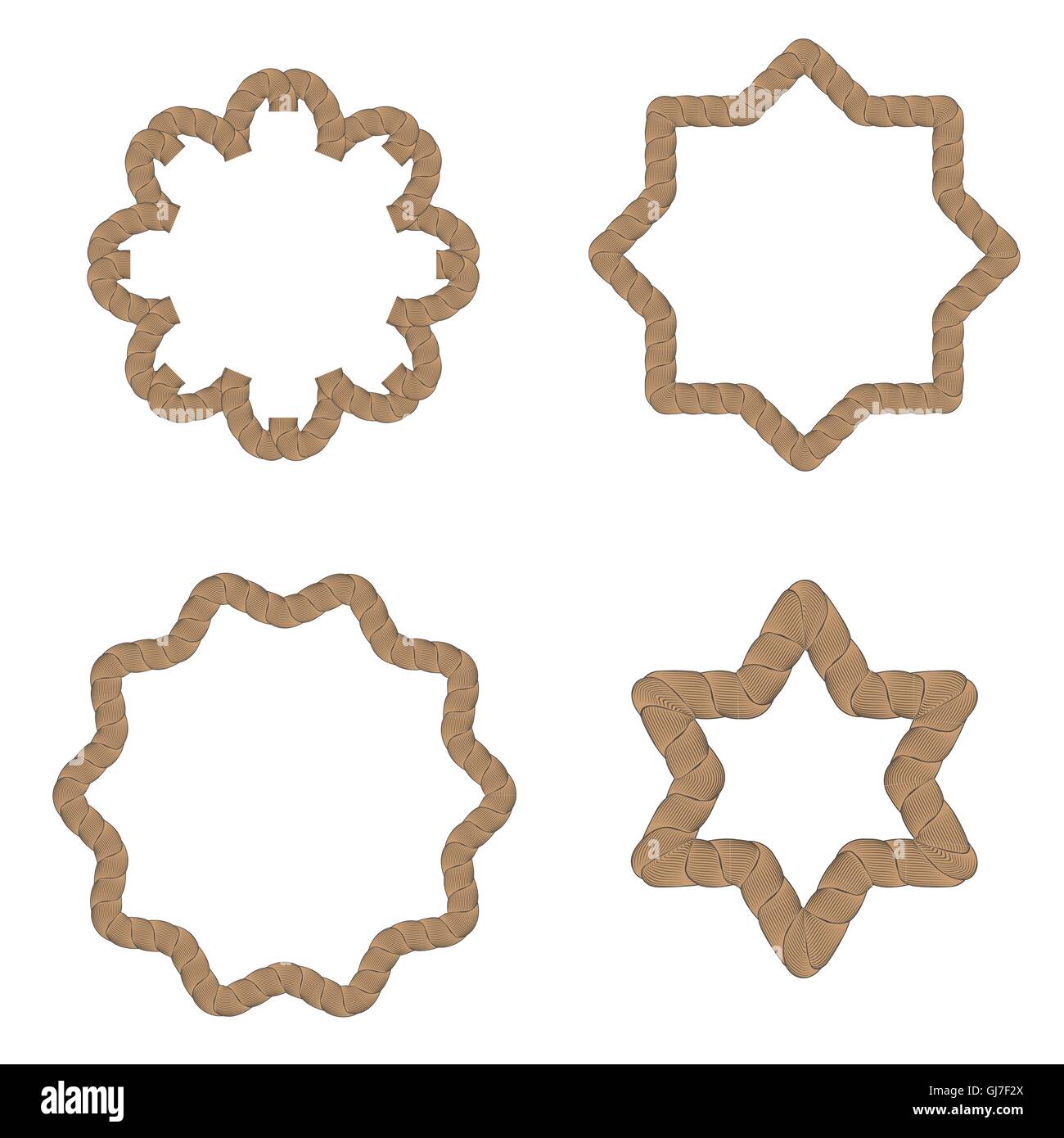 Rope Creative Ornaments Stock Vector Image & Art - Alamy