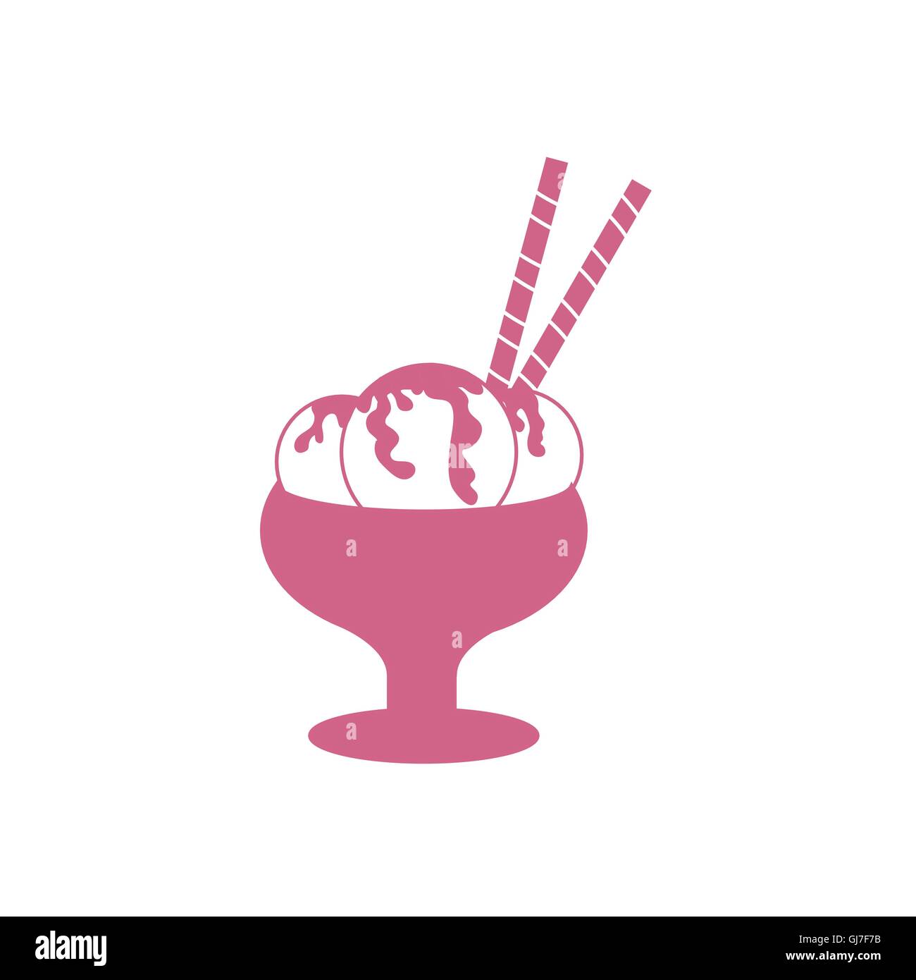 Creamy ice cream cookies Stock Vector Images - Alamy